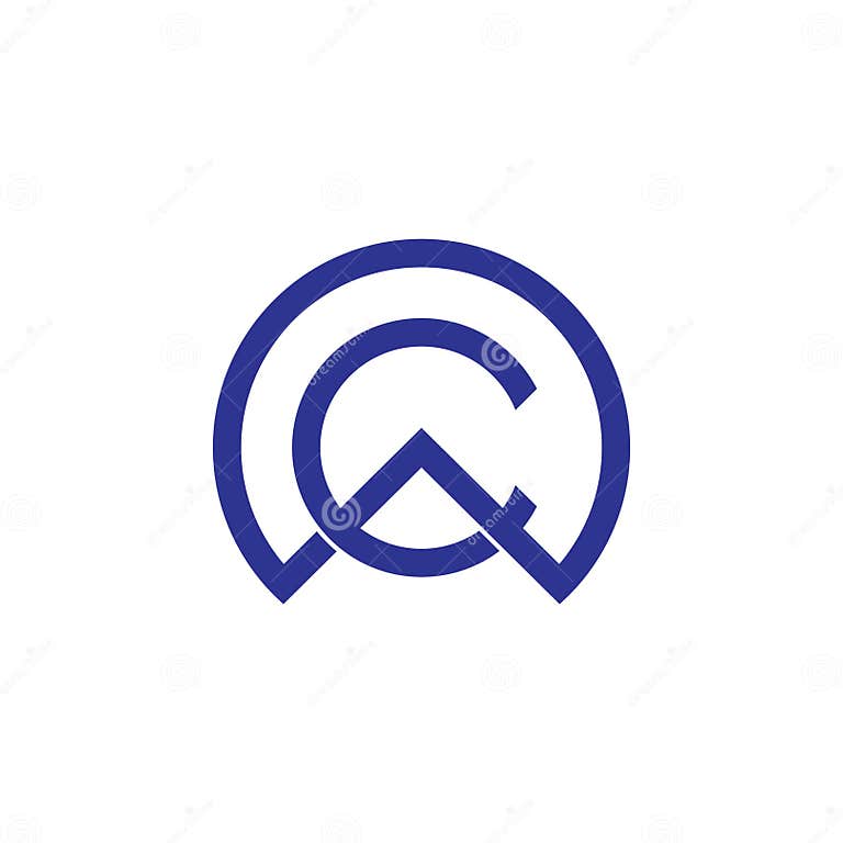 Letter Cw Circle Linked Line Logo Vector Stock Vector - Illustration of ...