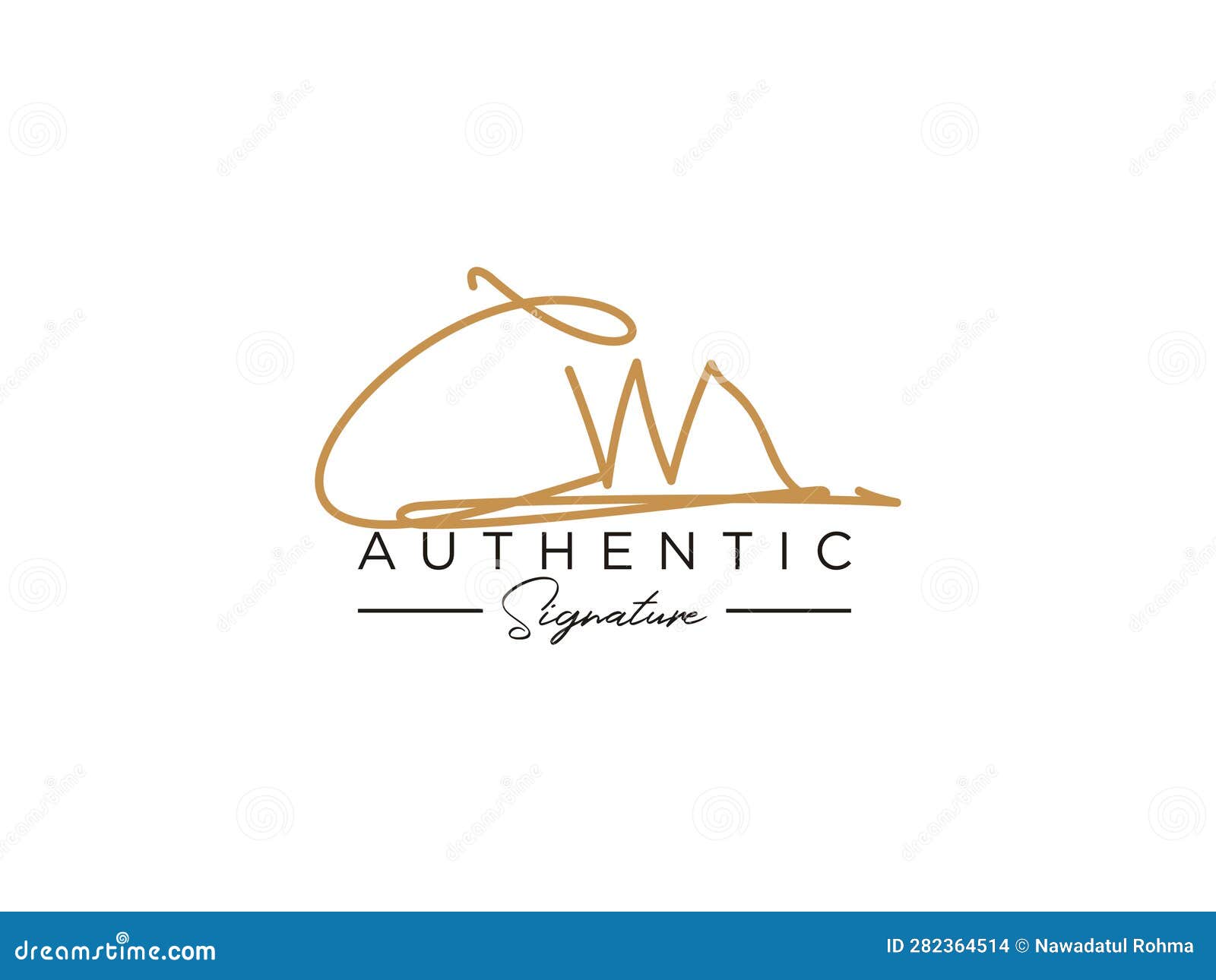 Letter CW Signature Logo Template Vector Stock Vector - Illustration of ...