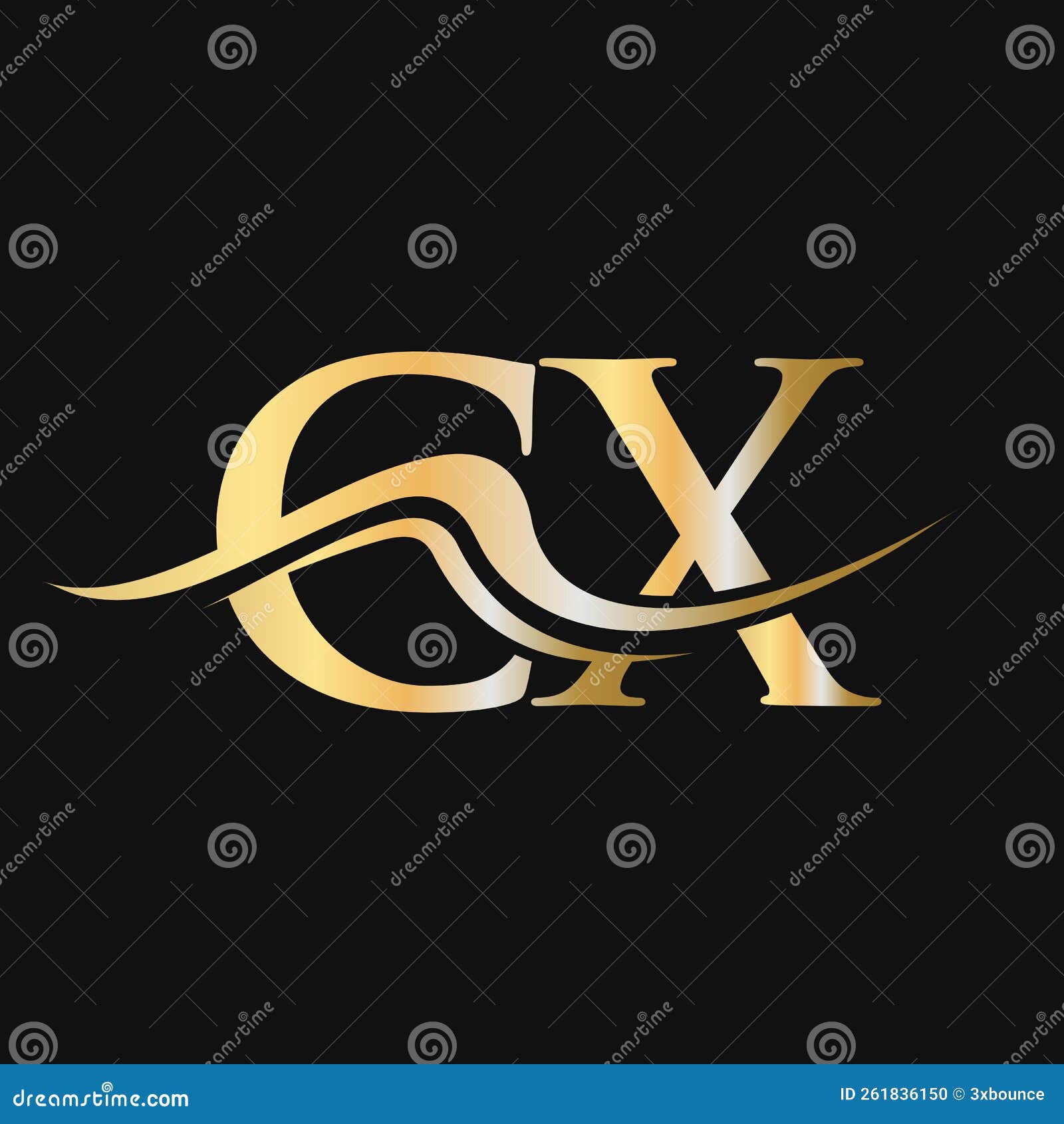 Letter CX Logo Design. Initial CX Logotype Template for Business and ...