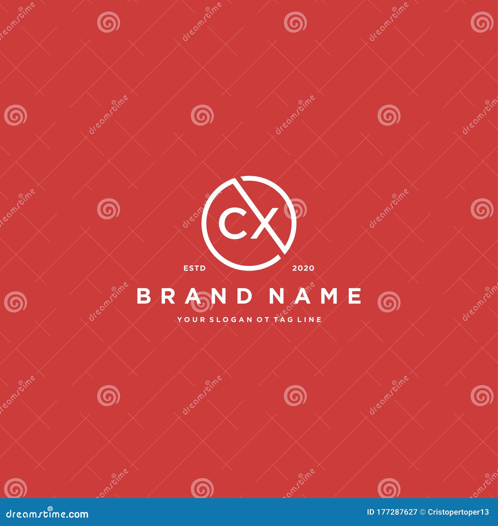 Letter CX Logo Design Vector Stock Vector - Illustration of alphabet ...