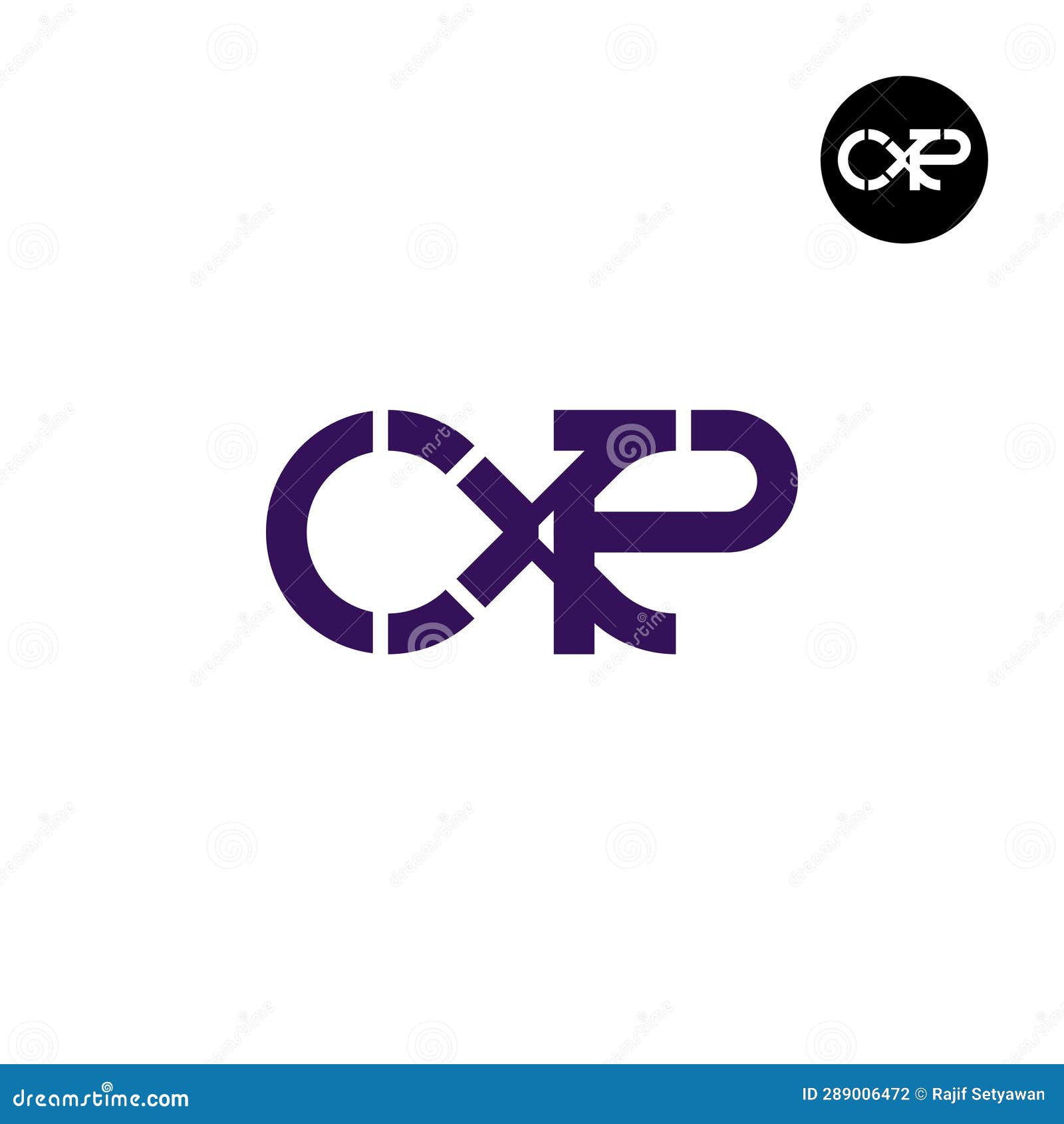 Letter CXP Monogram Logo Design Stock Illustration - Illustration of ...