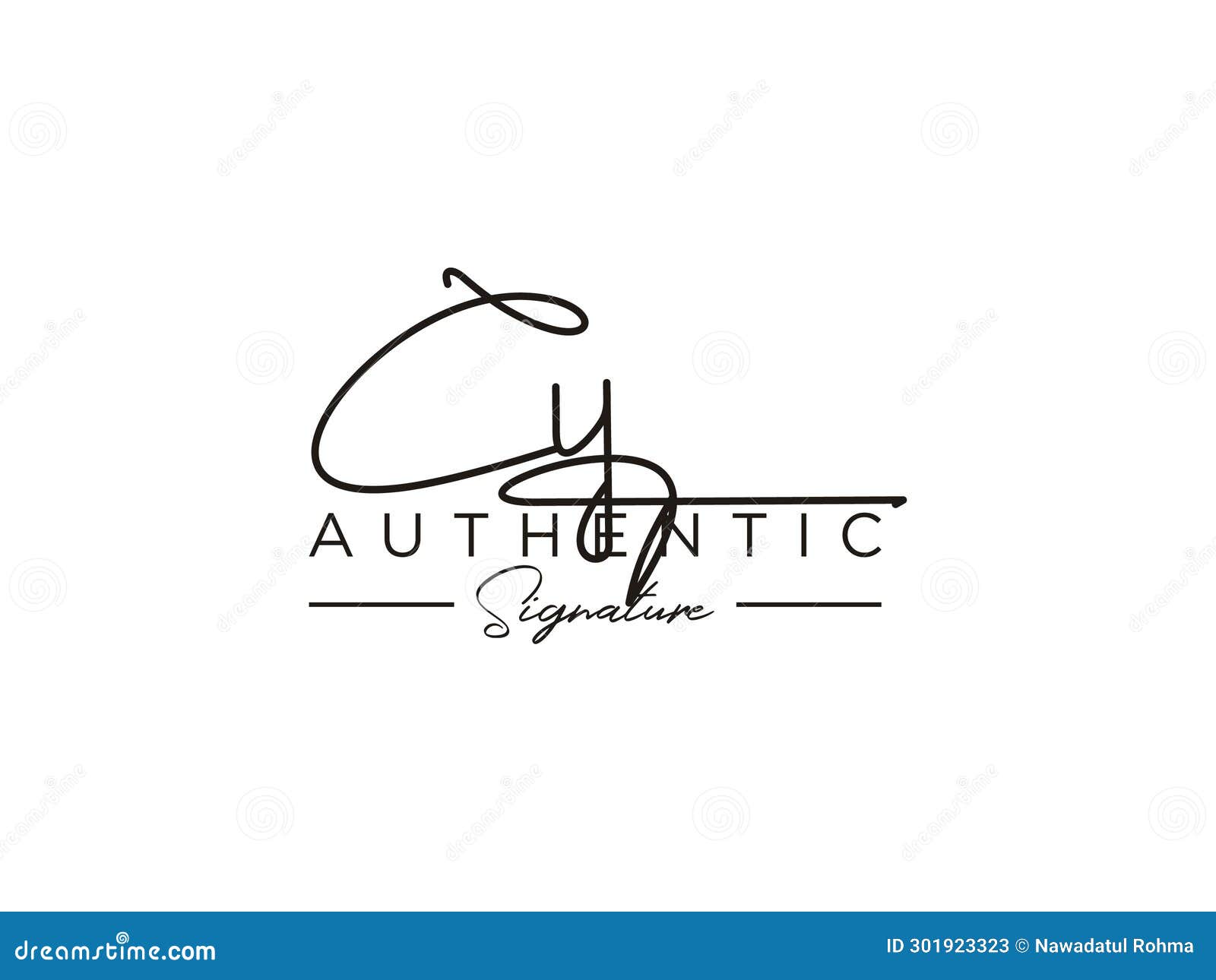 Letter CY Signature Logo Template Vector Stock Vector - Illustration of ...