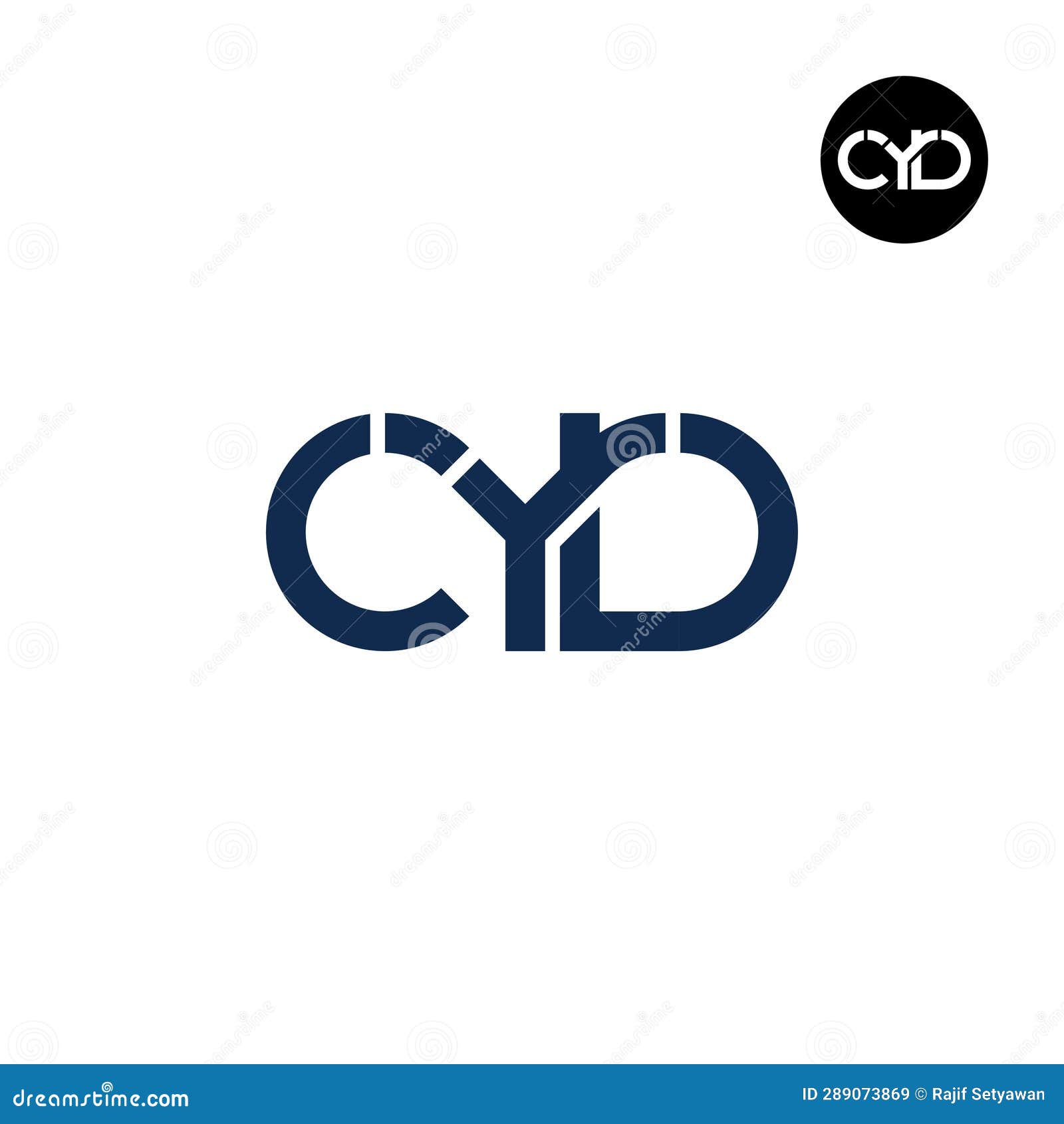 Letter CYD Monogram Logo Design Stock Illustration - Illustration of ...