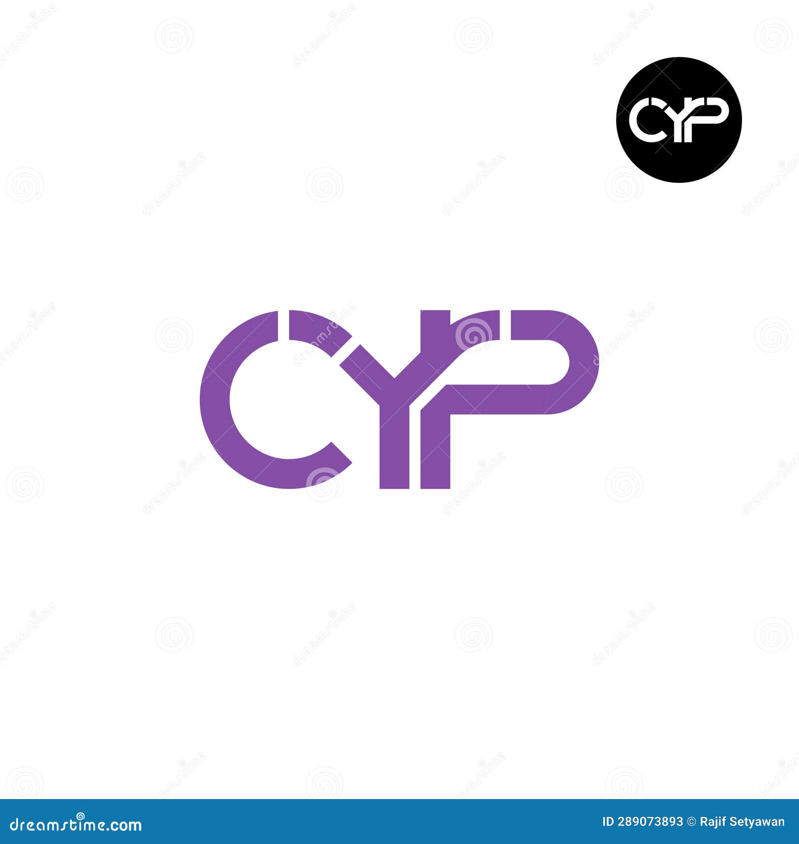 Letter CYP Monogram Logo Design Stock Vector - Illustration of ...
