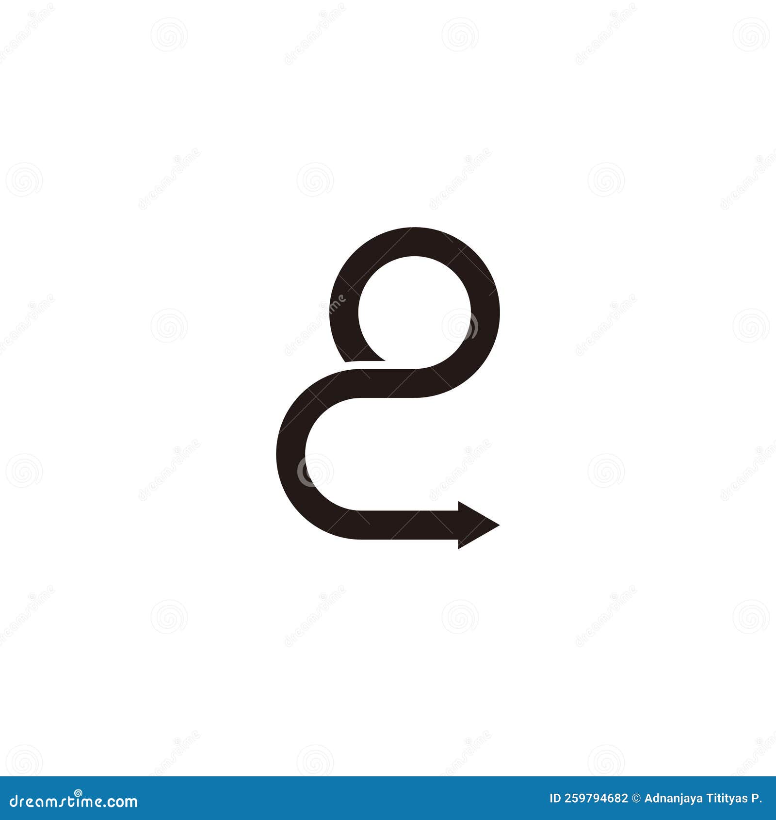 Letter 2d Abstract Loop Line Logo Vector Stock Vector - Illustration of ...