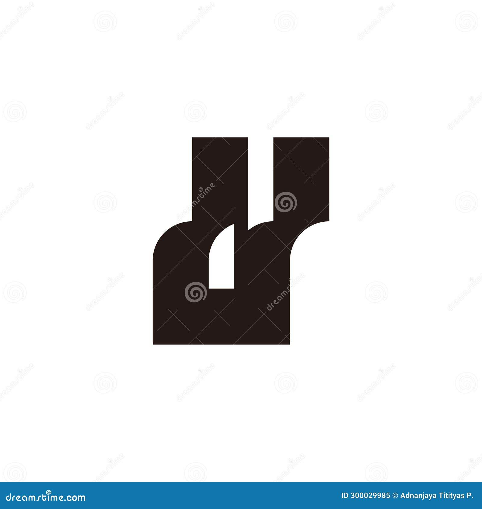 Letter D Abstract Shadow Geometric Logo Vector Stock Vector ...