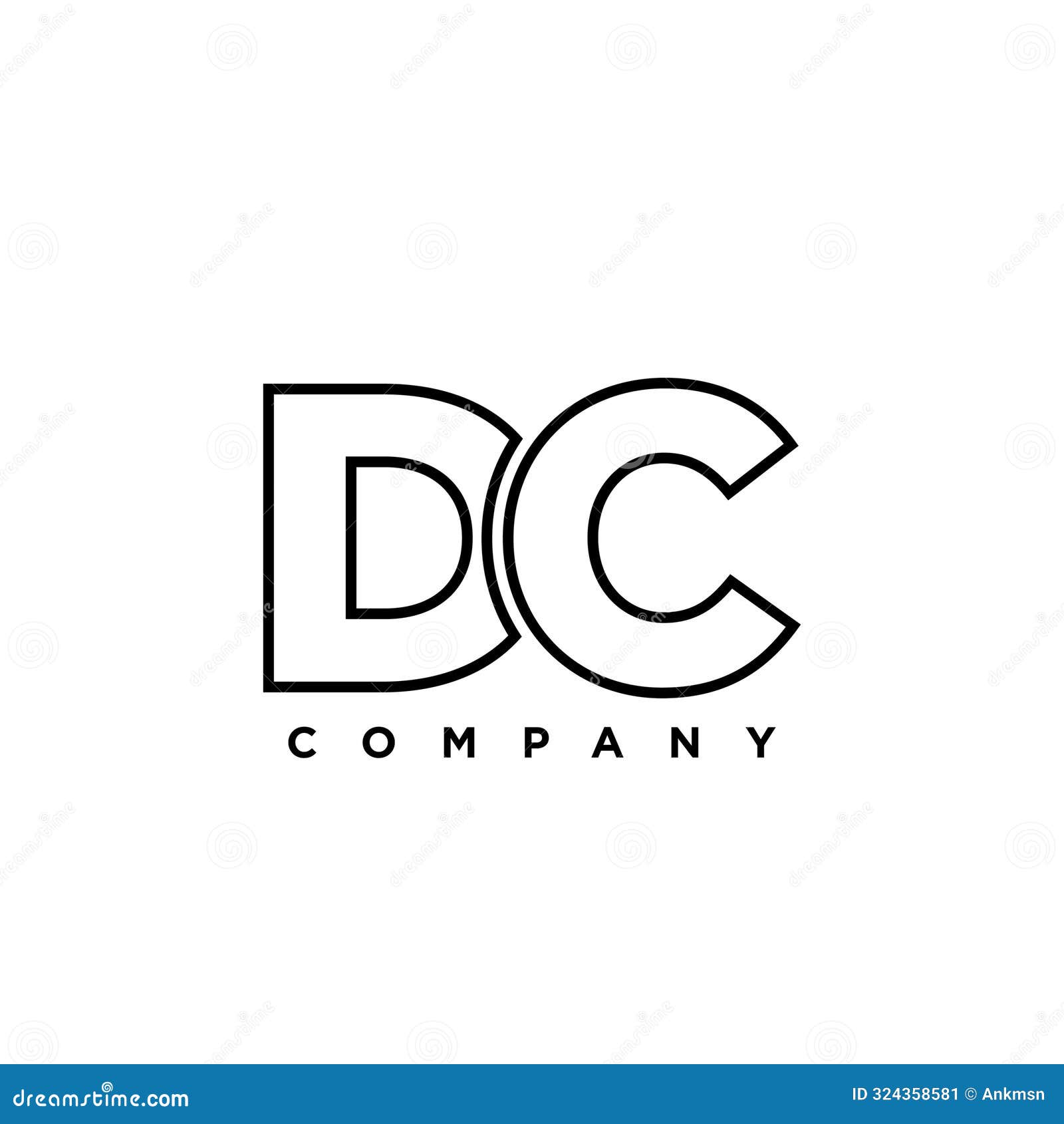 Letter D and C, DC Logo Design Template. Minimal Monogram Initial Based ...