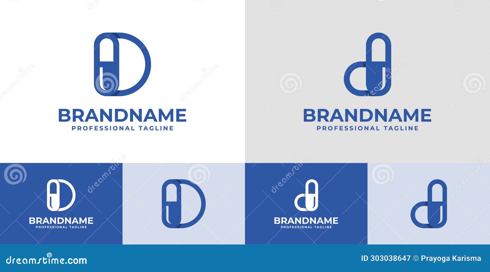 Letter D Capsule Logo, Suitable for Business Related To Capsule or Pill ...