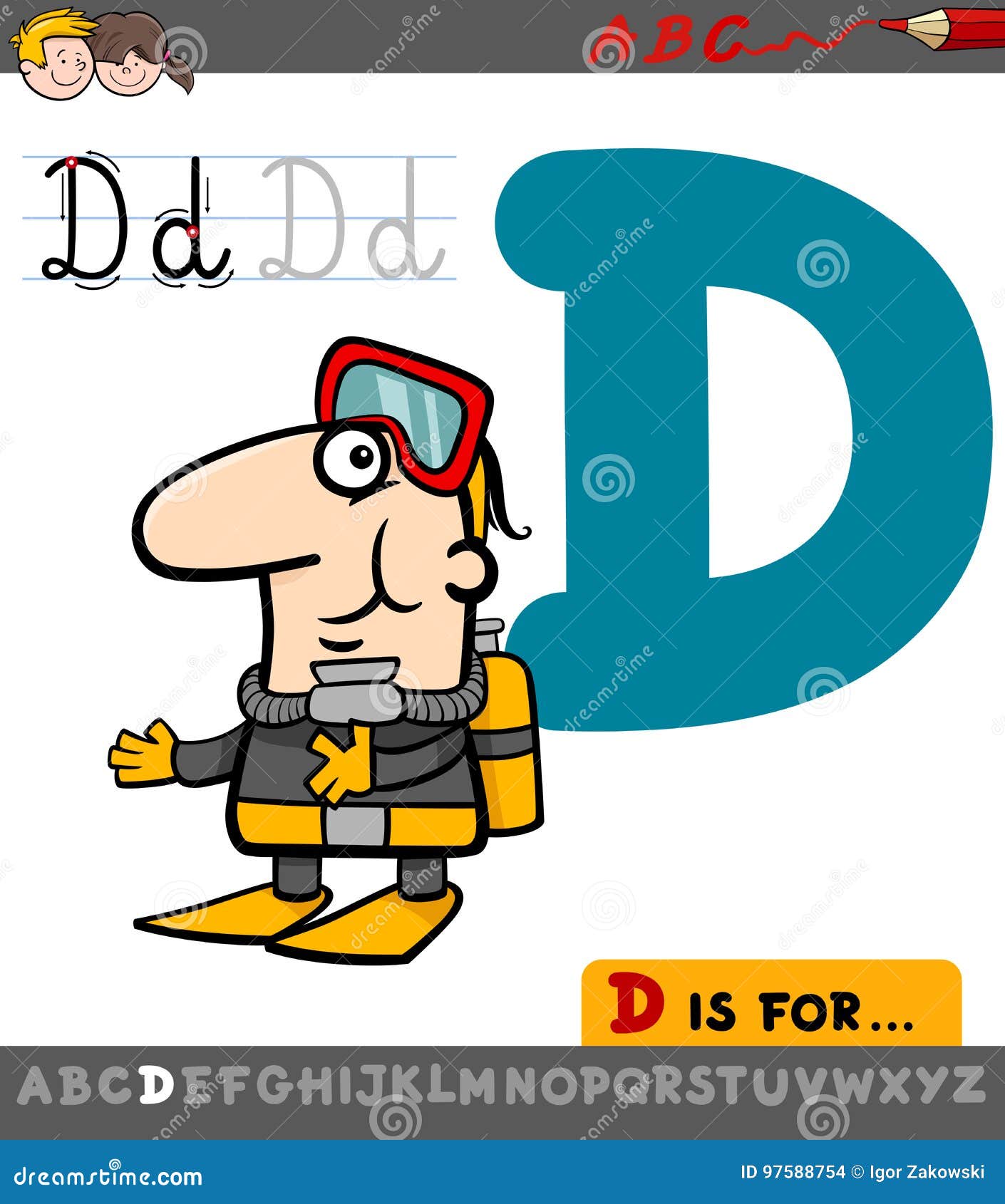 Diver Letter Based Initial D Symbol Vector Illustration | CartoonDealer ... Diver Letter Based Initial D Symbol Vector Illustration | CartoonDealer ...