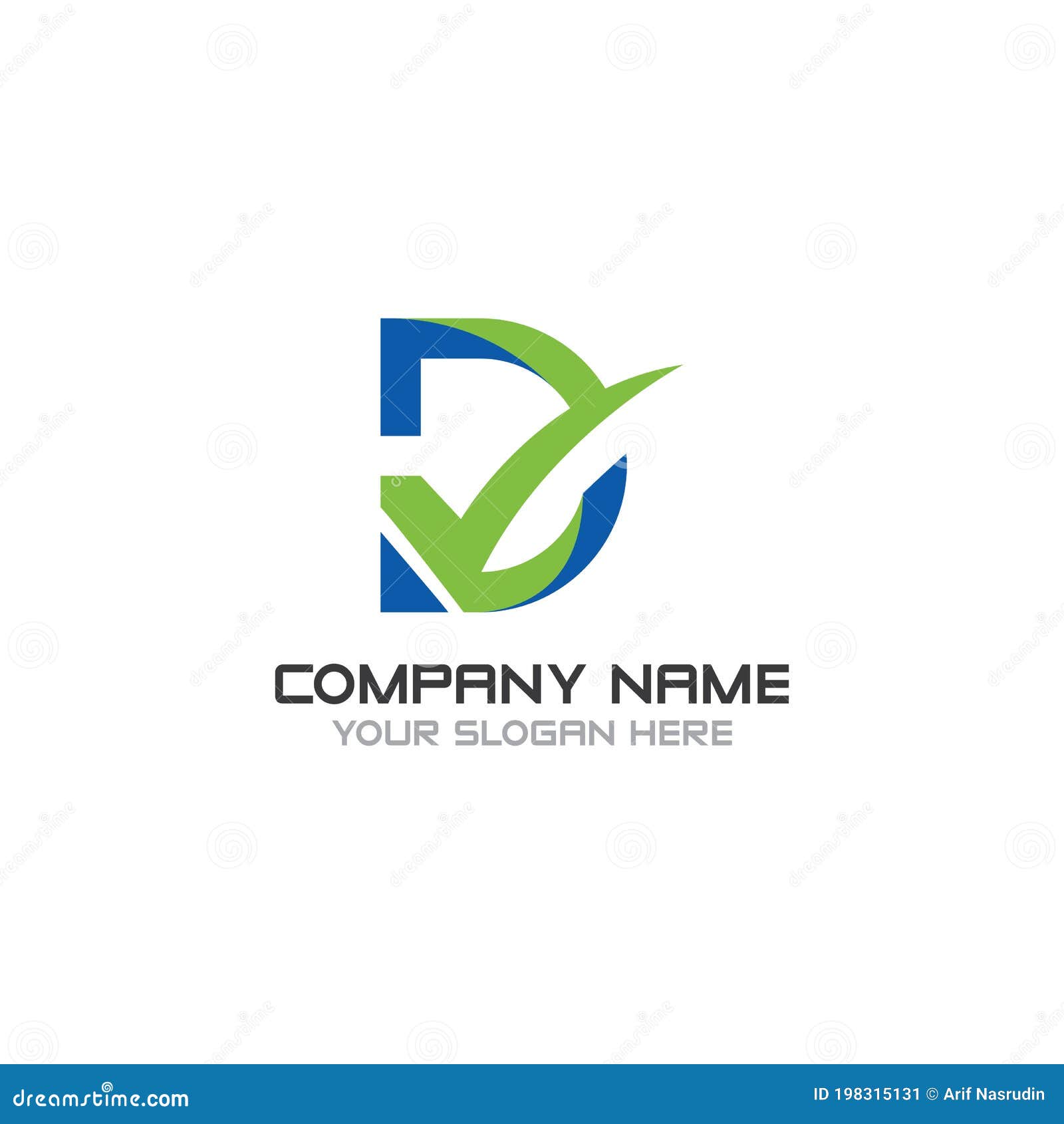 Letter D Check Logo Designs Concept Vector, Initial Checklist Logo ...