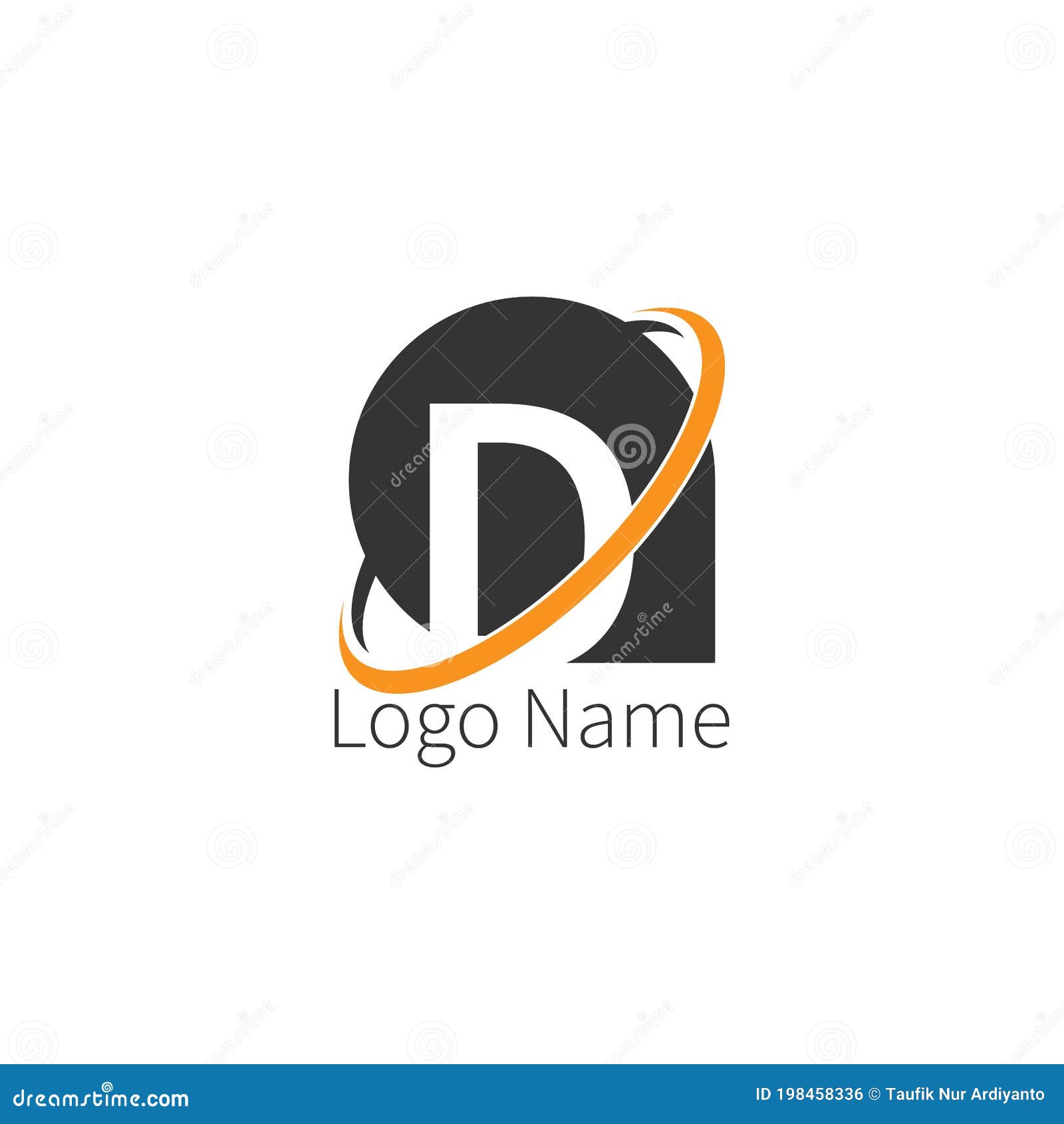 Letter D Circle Icon Logo, Design Letter + Icon Circle Concept Stock ...