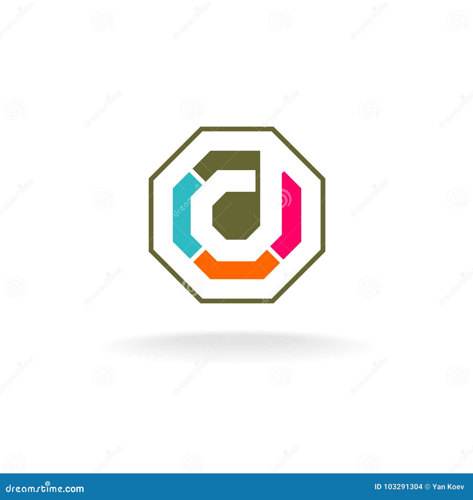 Letter D construction logo stock vector. Illustration of identity ...