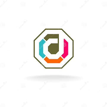 Letter D construction logo stock vector. Illustration of identity ...
