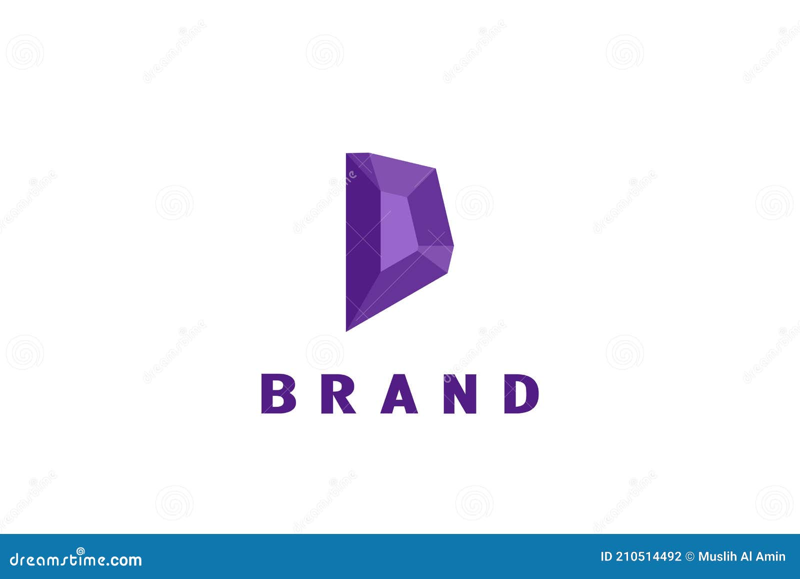 Letter D diamond logo stock vector. Illustration of icon - 210514492