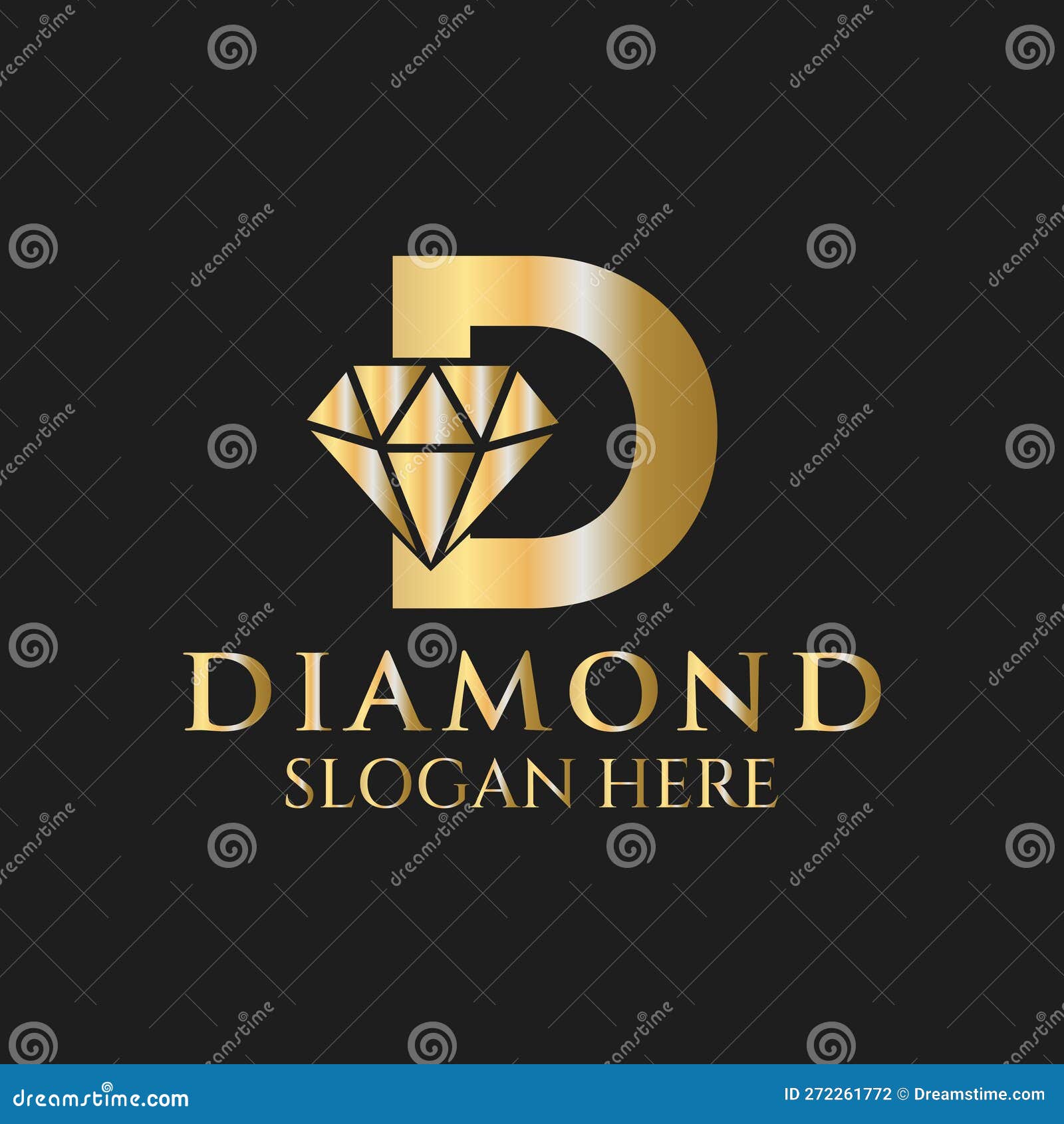 Letter D Diamond Logo Design. Jewelry Logo with Diamond Icon Vector ...