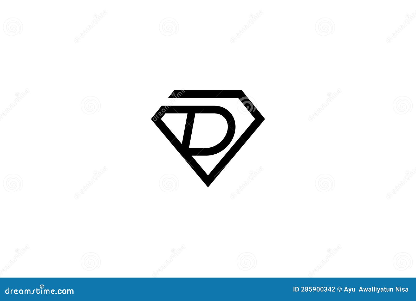Letter D Diamond Logo Design Stock Vector - Illustration of creative ...