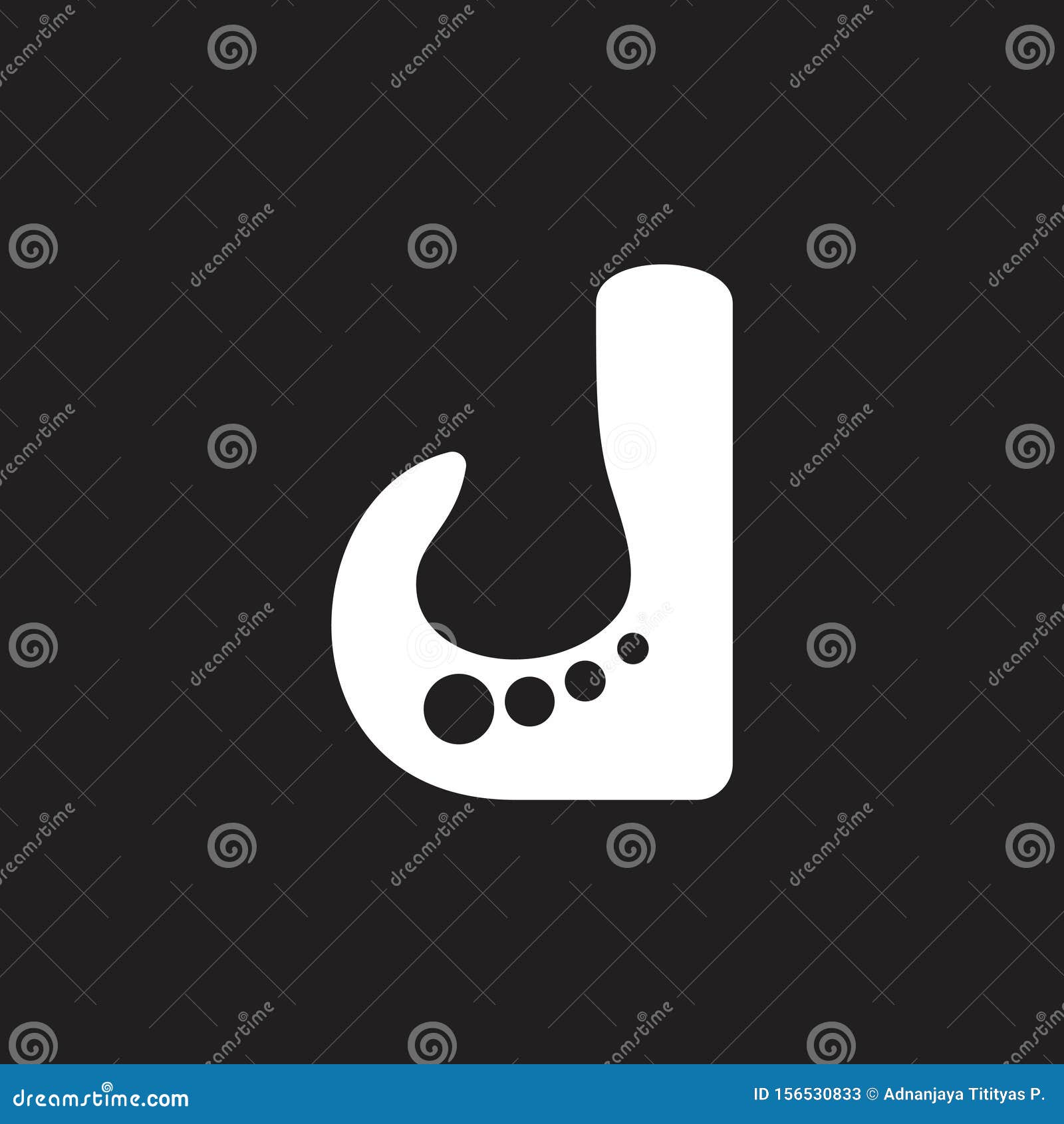 Letter D Feet Print Symbol Logo Vector Stock Vector - Illustration of ...