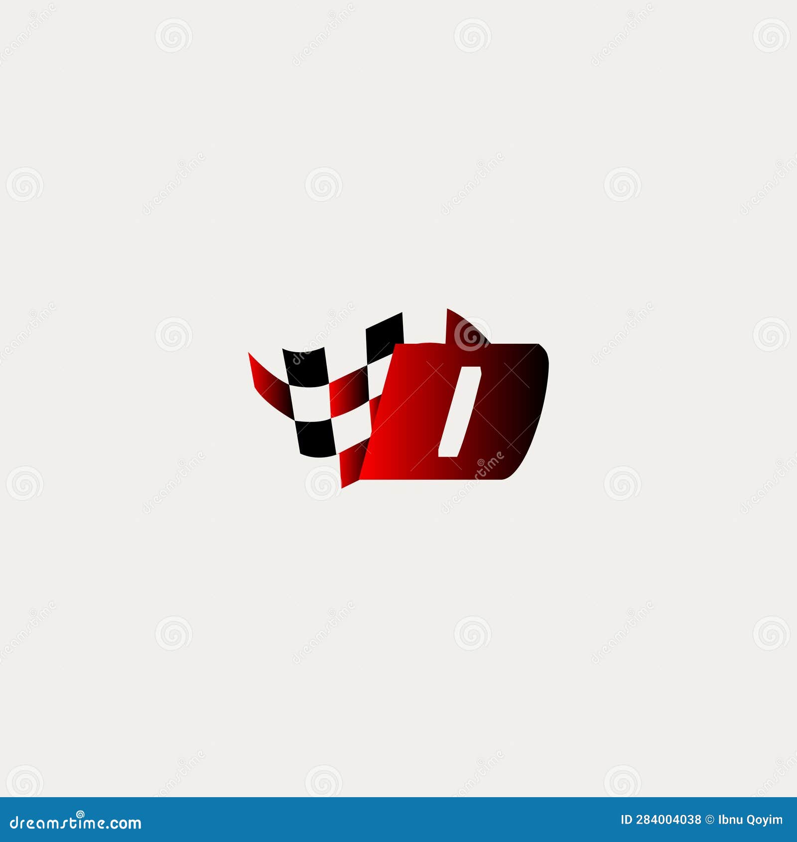 Letter D Flag Racing Race Design Vector Stock Vector - Illustration of ...