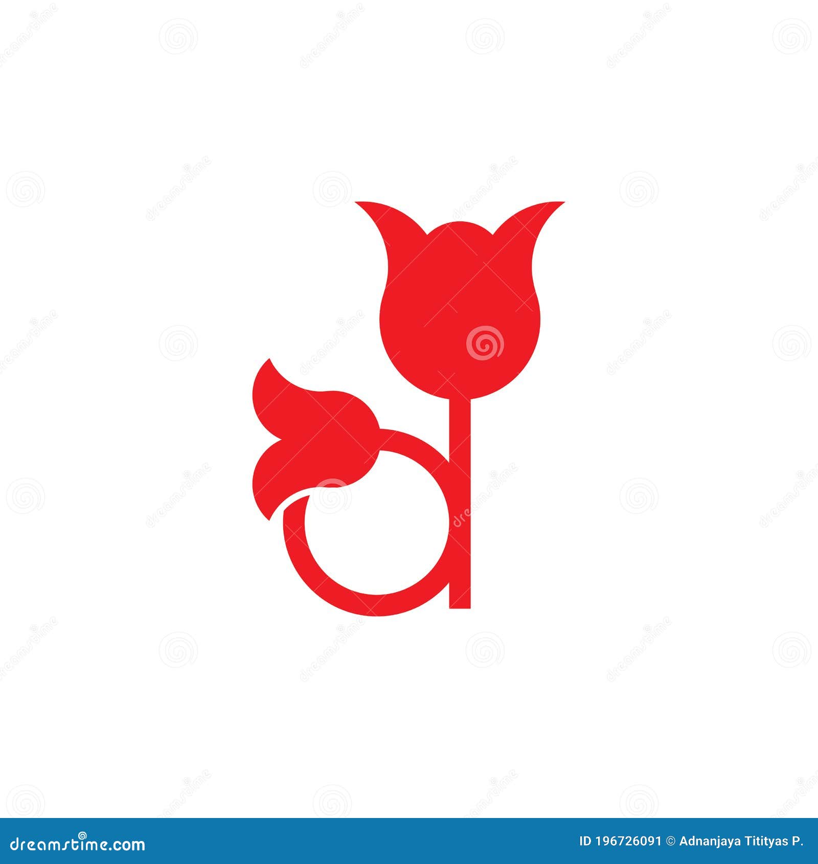 Letter D Flower Shape Beauty Logo Vector Stock Vector - Illustration of ...