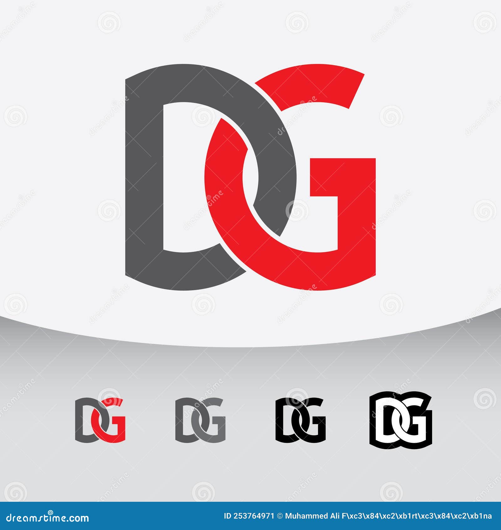 Letter D and G Logo Design Vector Template Stock Vector - Illustration ...