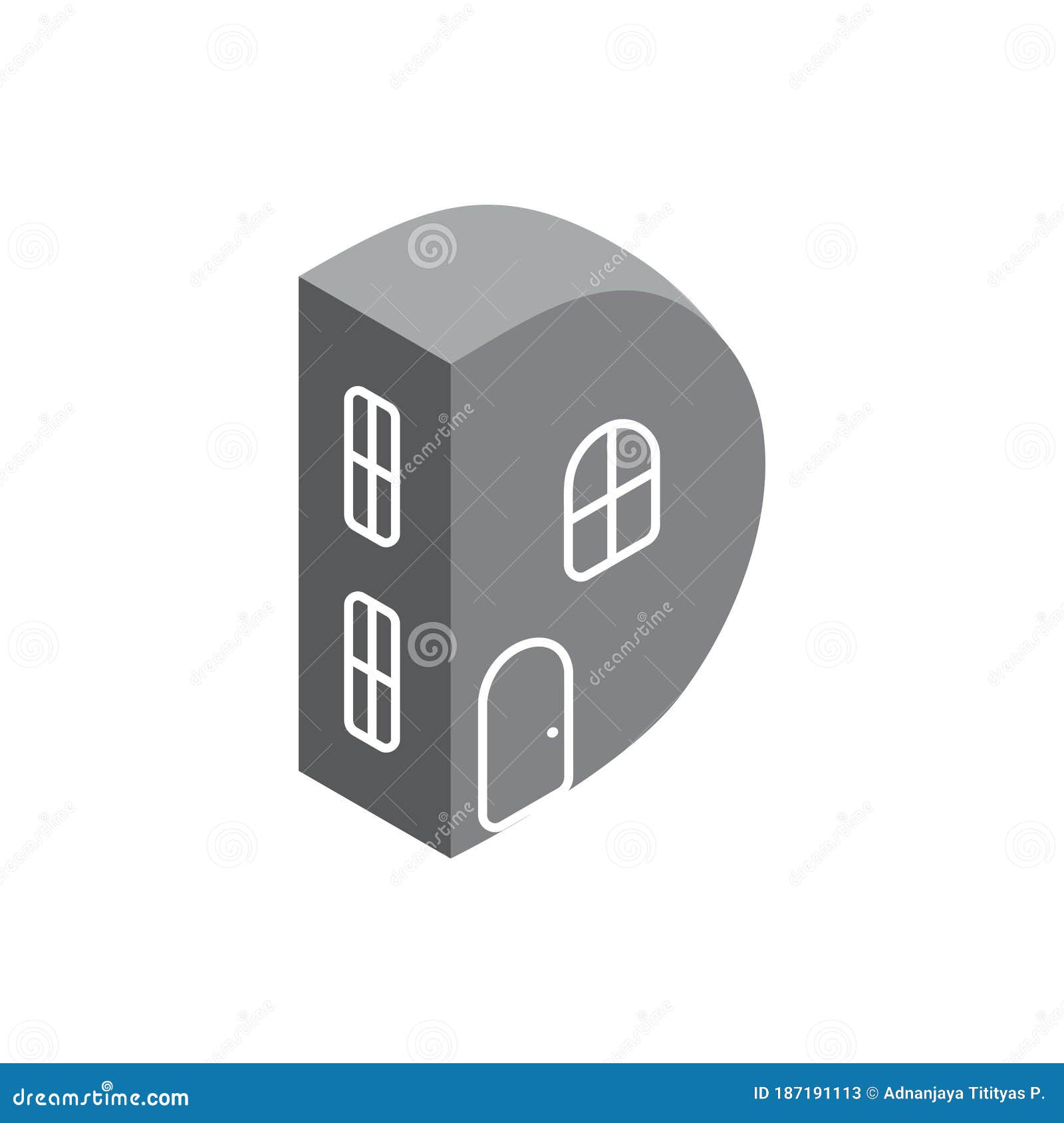 Letter D Home Decor Symbol Logo Vector Stock Vector - Illustration of ...