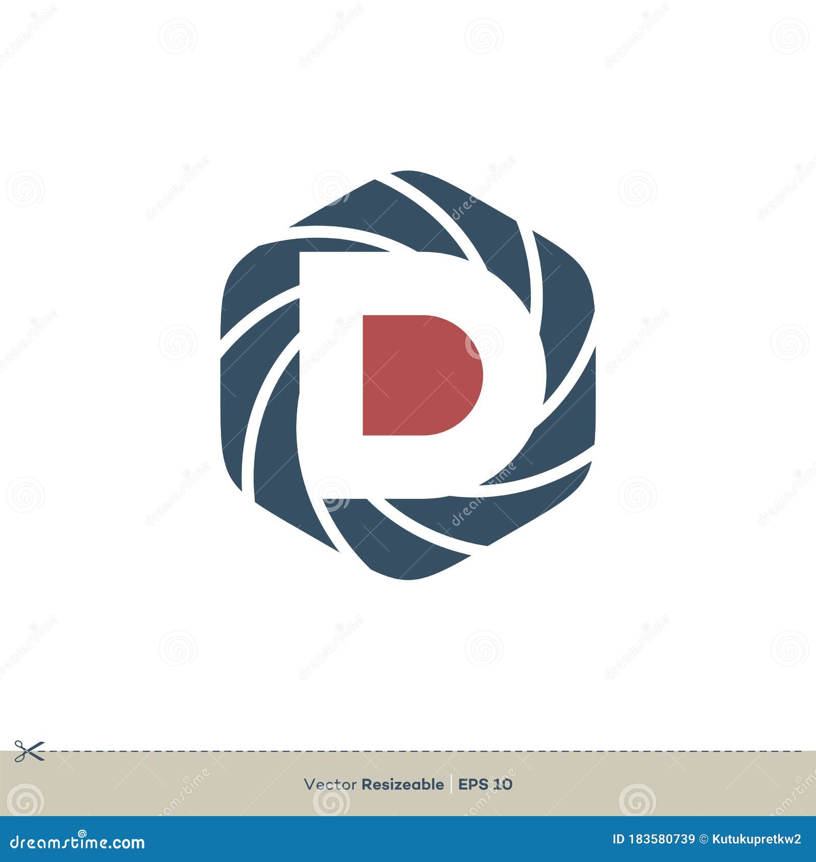 Letter D Icon Vector Logo Template Flat Design Stock Vector ...