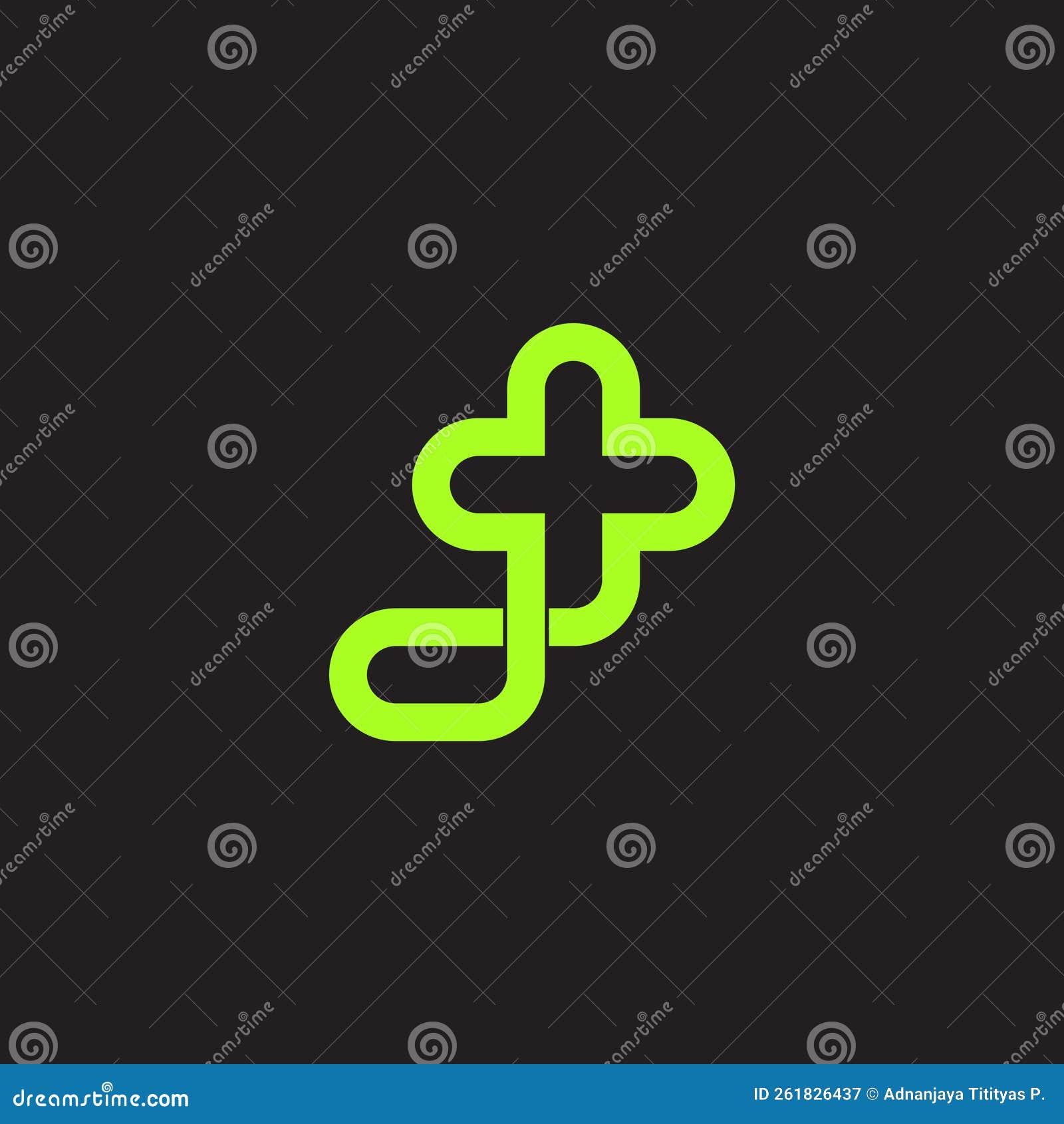 Letter D Infinity Medical Line Logo Vector Stock Vector - Illustration ...