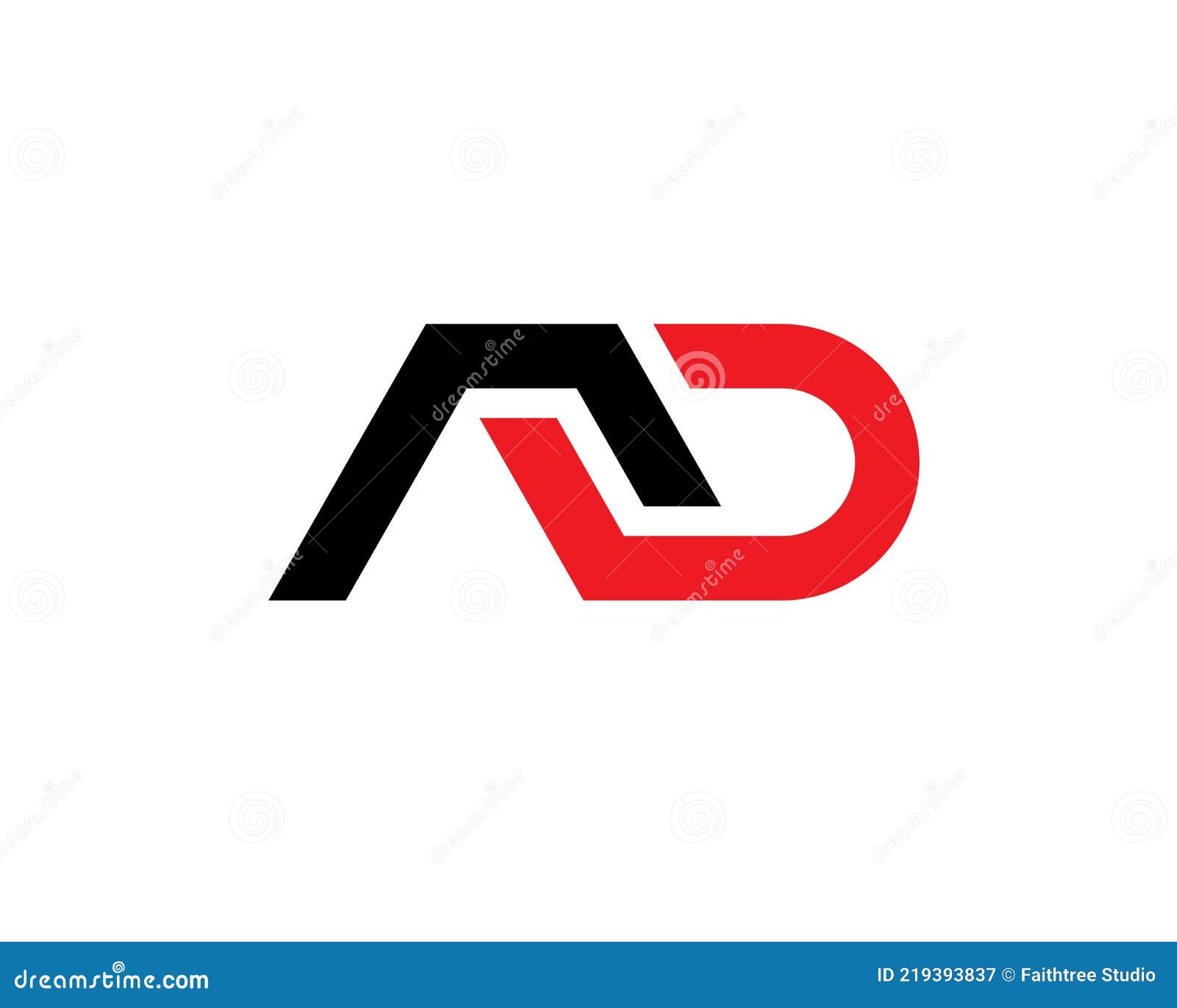 Letter a D Initials Anagram Stock Vector - Illustration of consultant ...