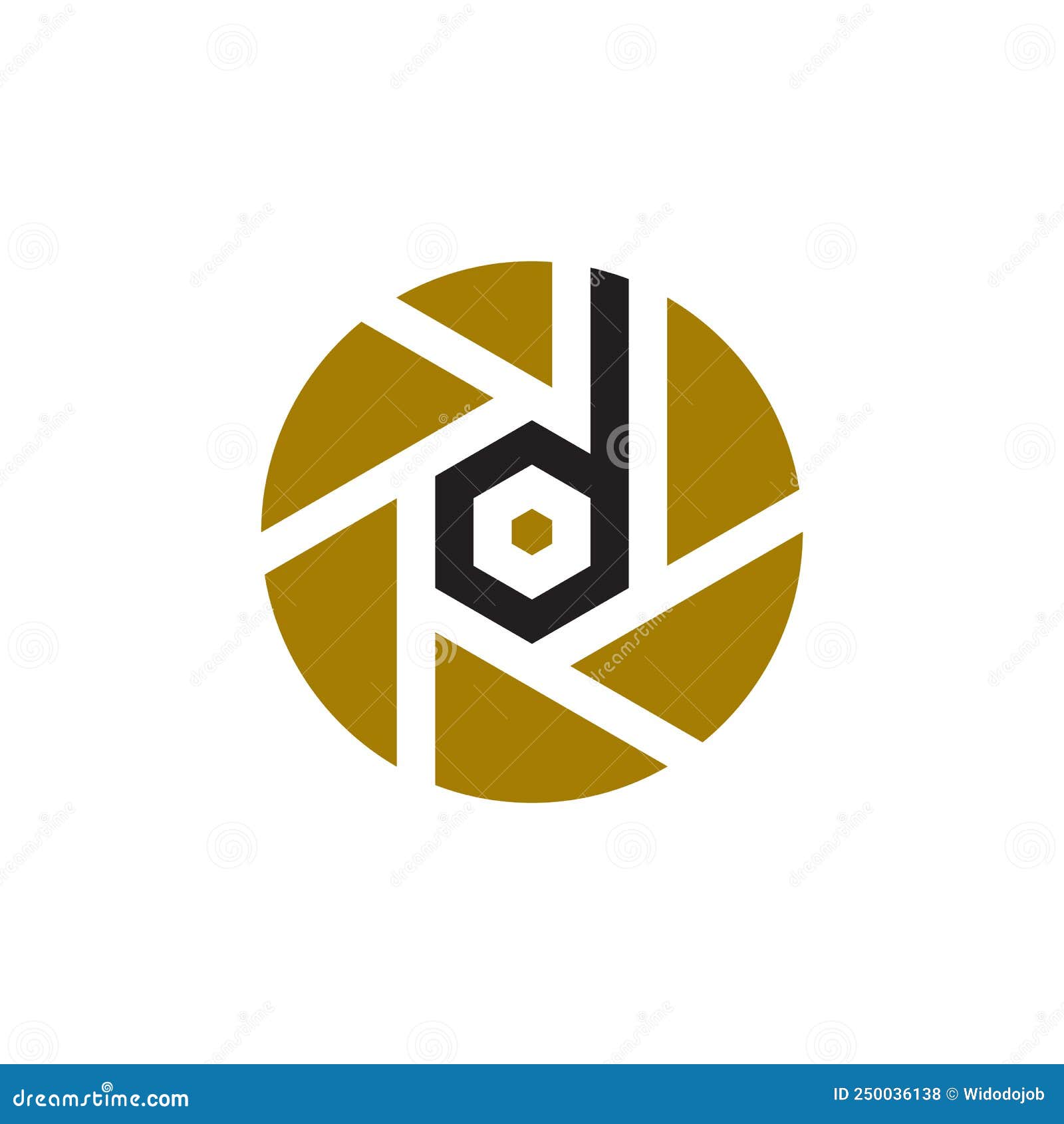 Letter D Lens Logo Design Vector Stock Vector - Illustration of black ...