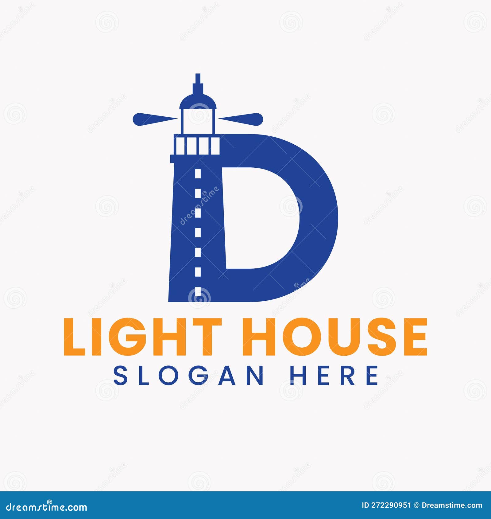 Letter D Light House Logo Vector Concept. Light House Logotype Stock ...