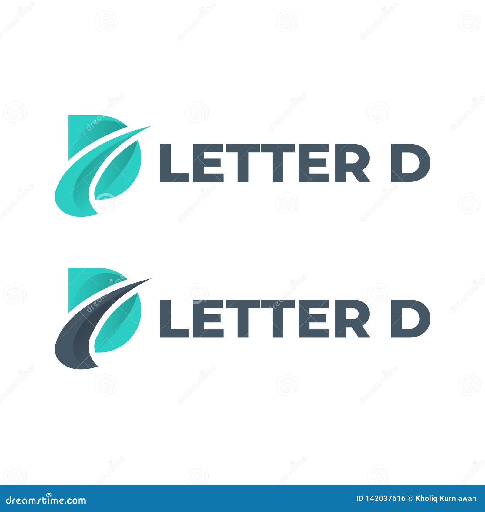 Letter D Logo Design Template Stock Illustration - Illustration of ...
