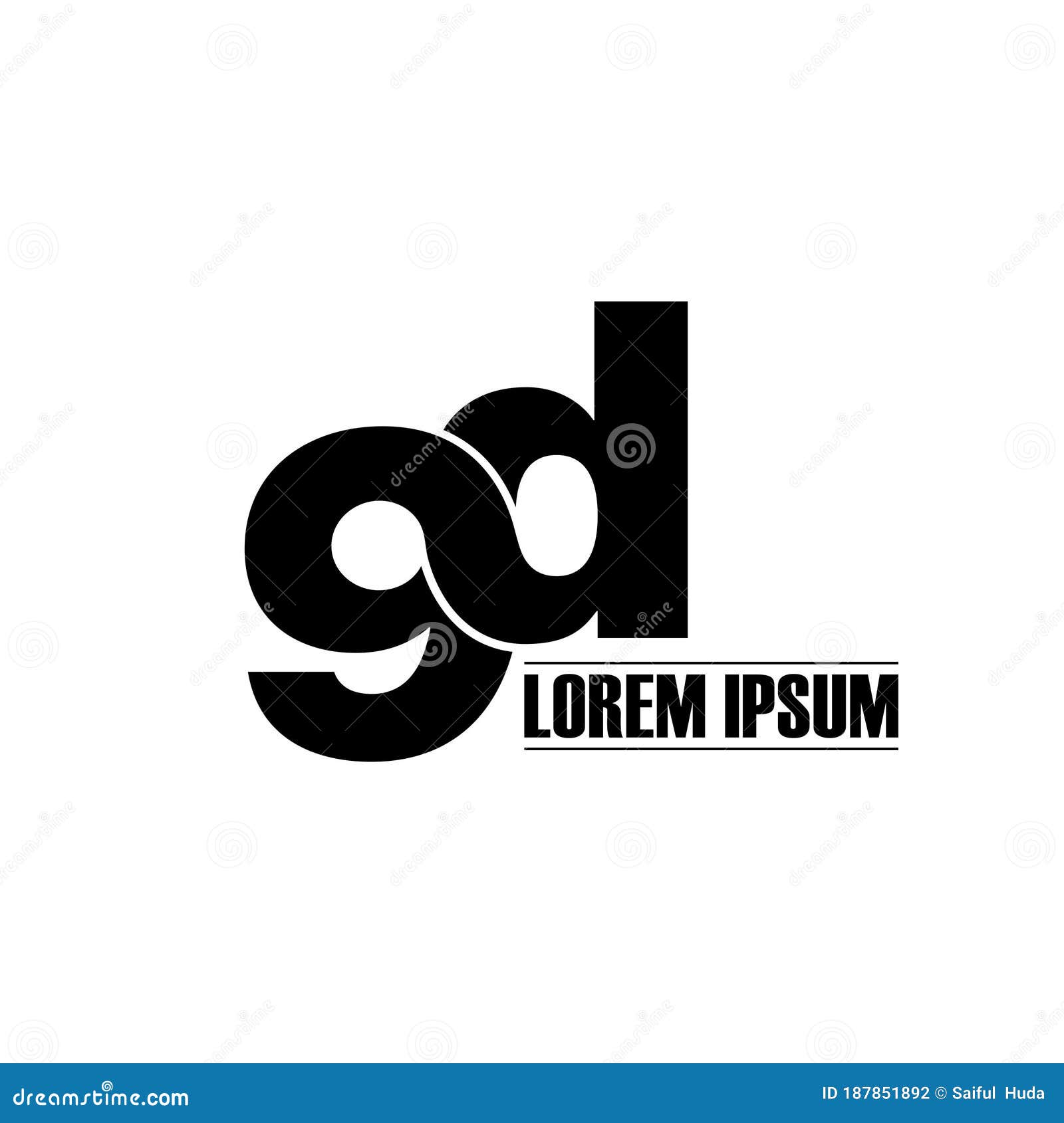Letter 9D Monogram Logo Icon Design Vector. Stock Vector - Illustration ...