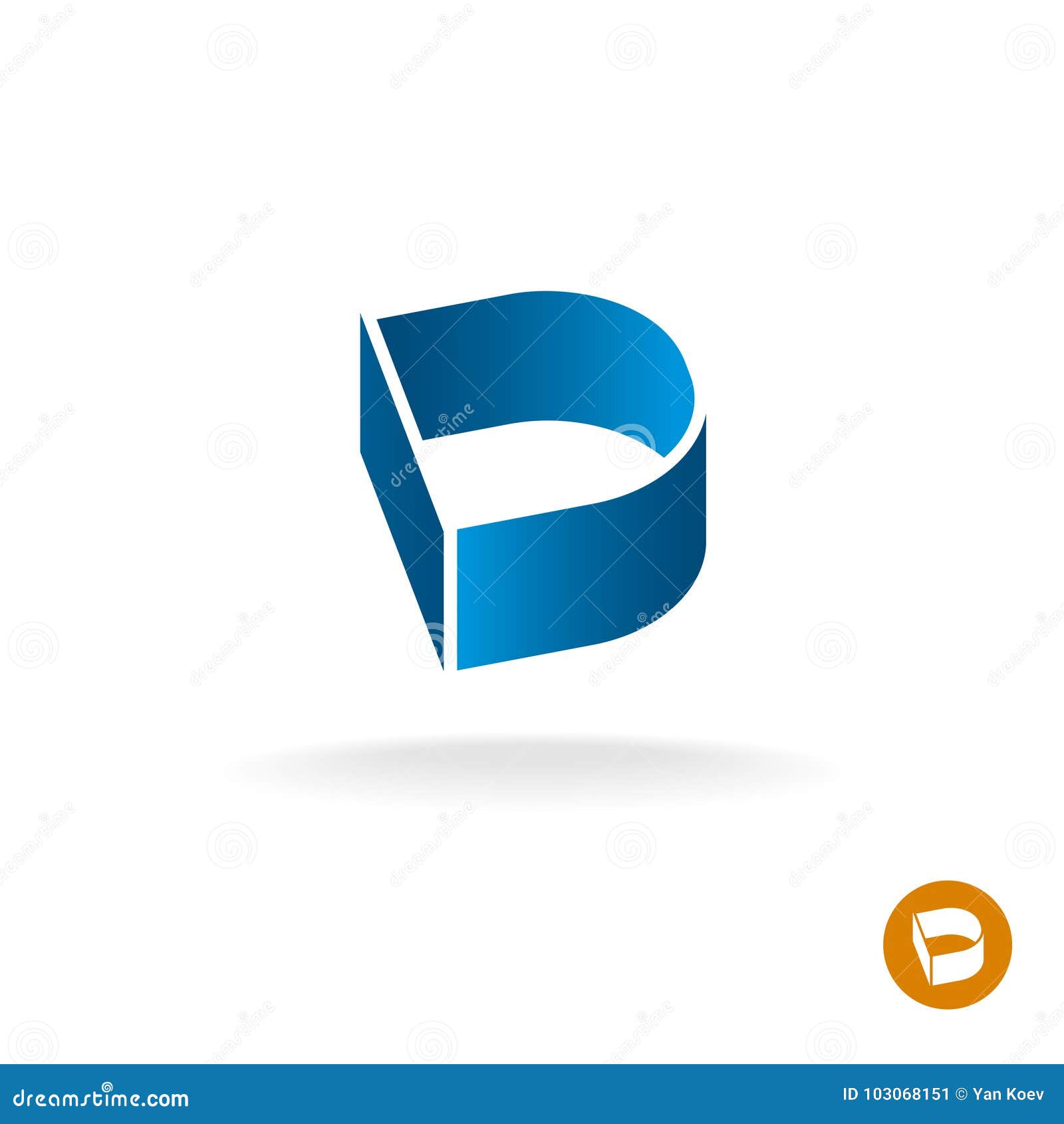 Letter D logo stock vector. Illustration of creative - 103068151