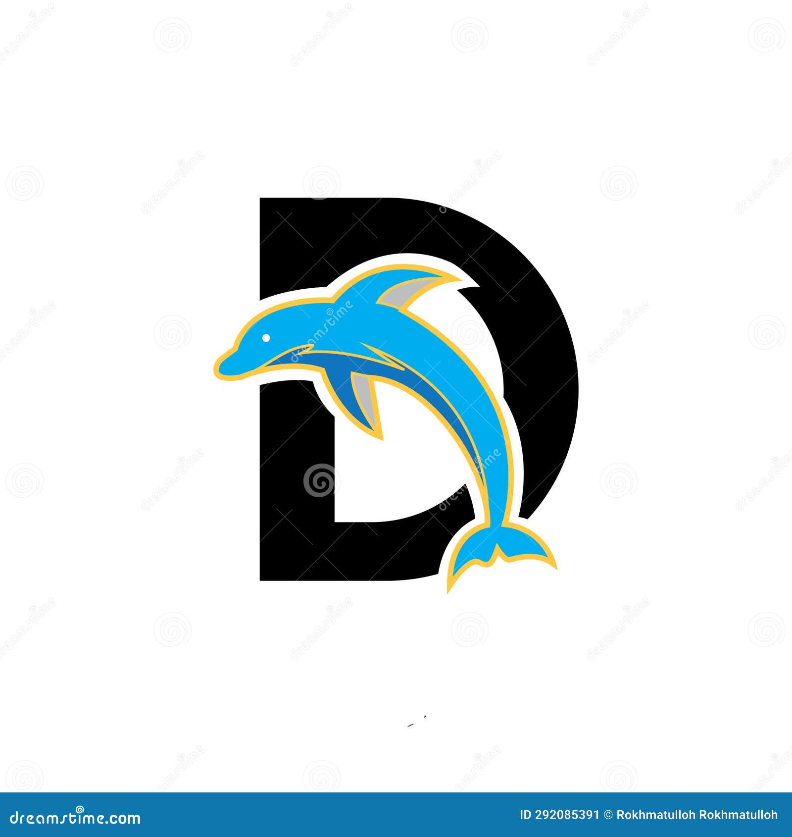 Letter D Logo Racing Illustration Design Vector Template Stock ...