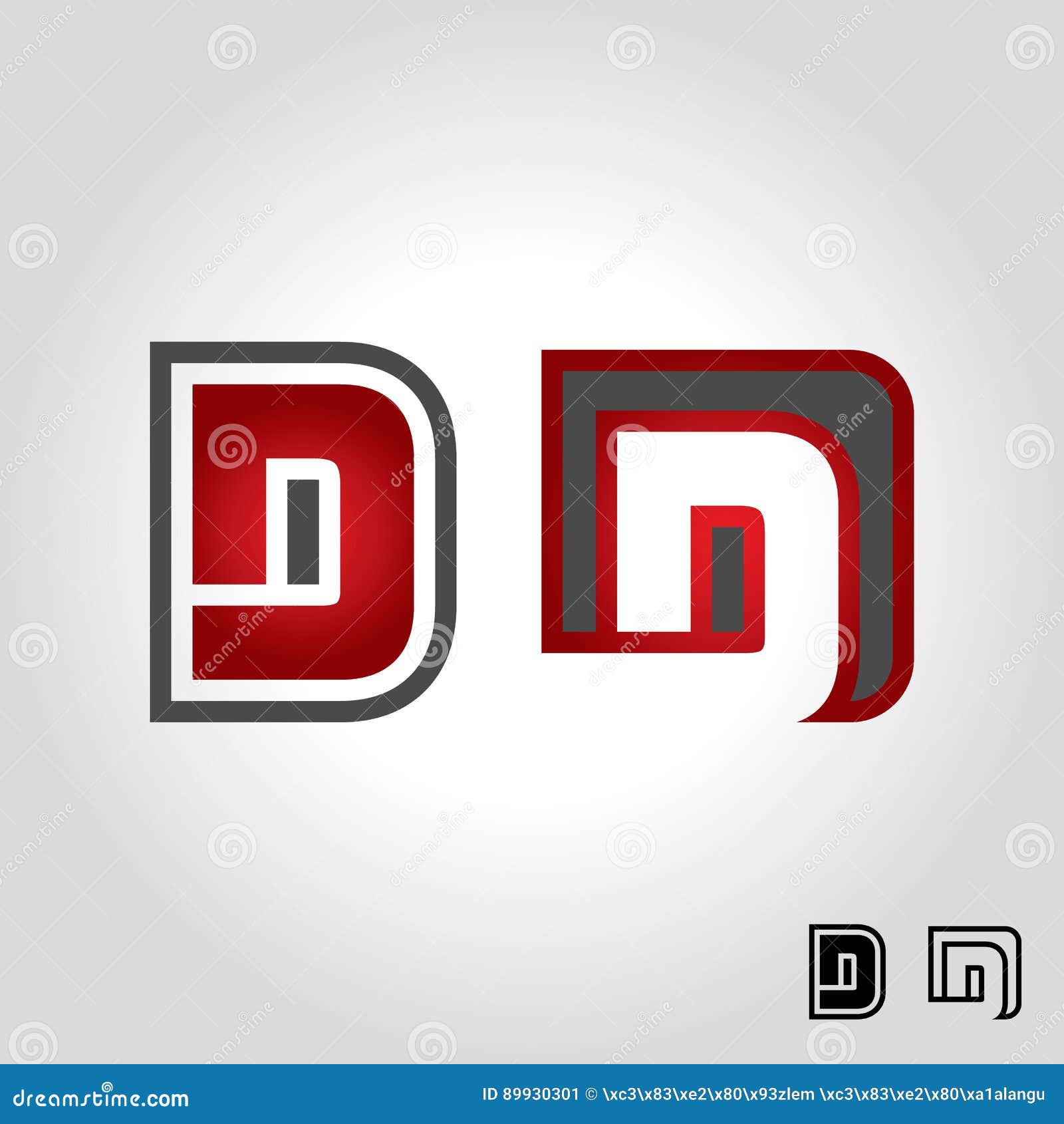 Letter D Logo, Icon and Symbol Vector Illustration Stock Vector ...