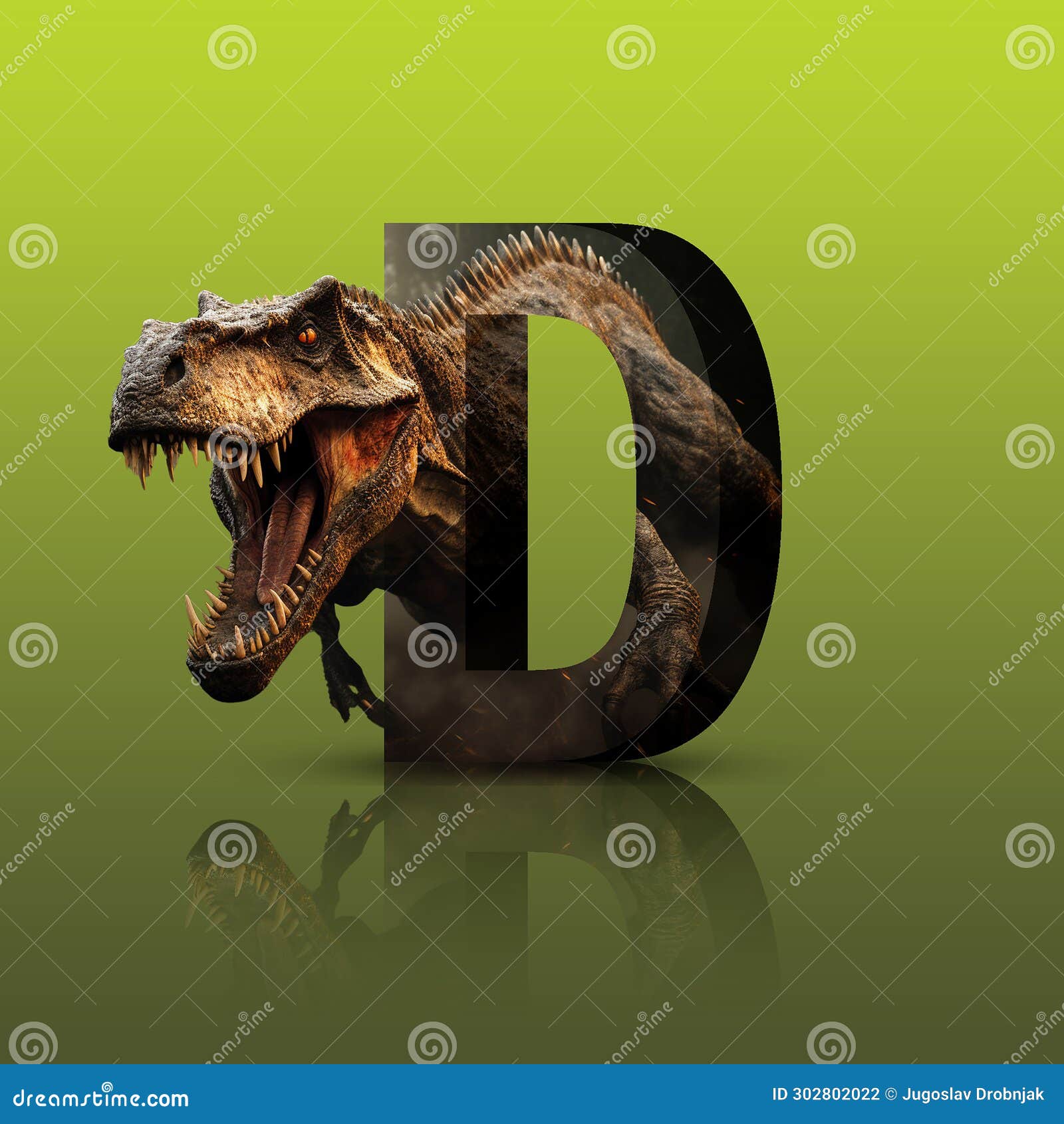 Letter D stock illustration. Illustration of animal - 302802022