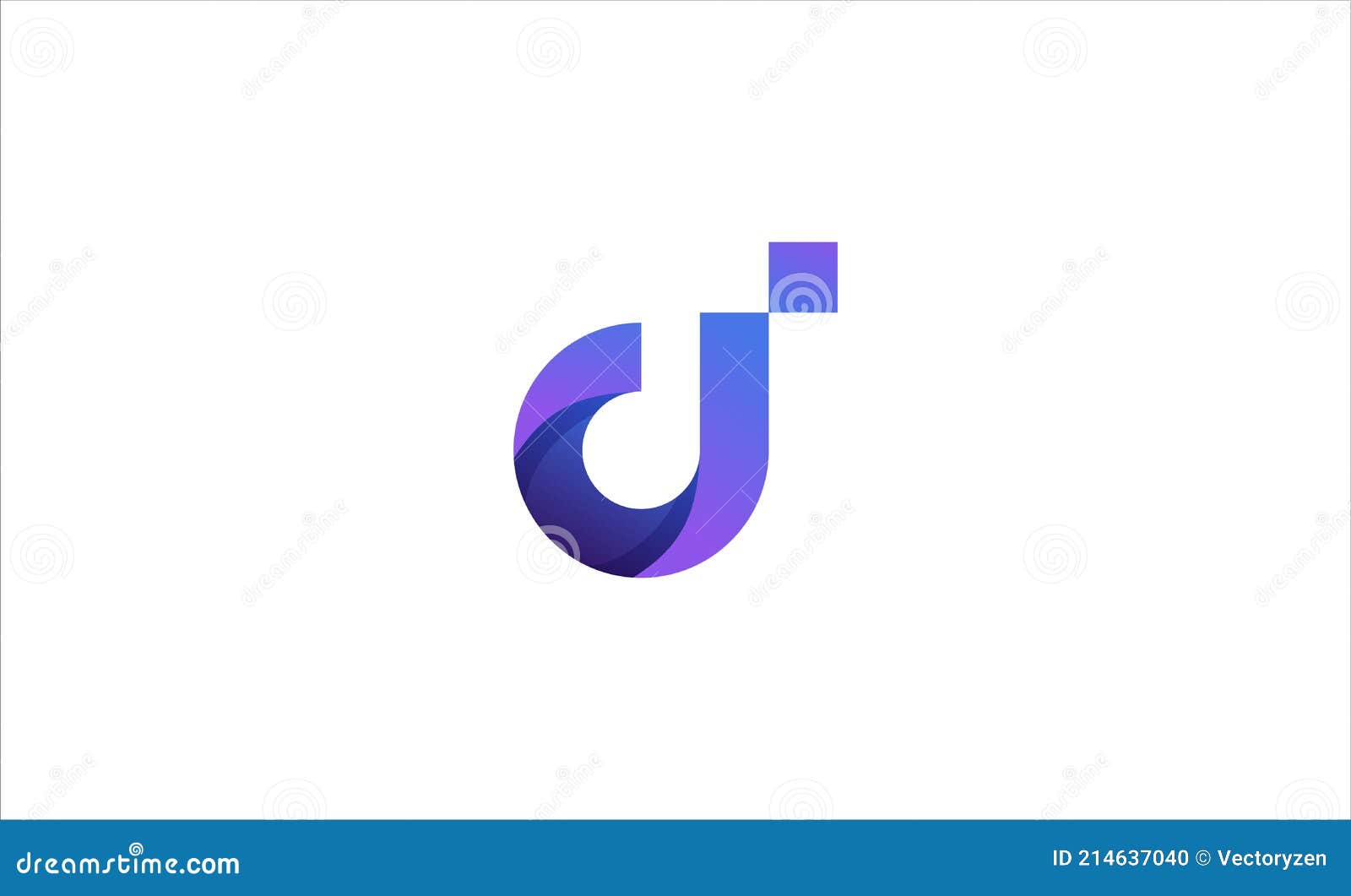 Letter D Modern Monogram Logo Vector Stock Vector - Illustration of ...
