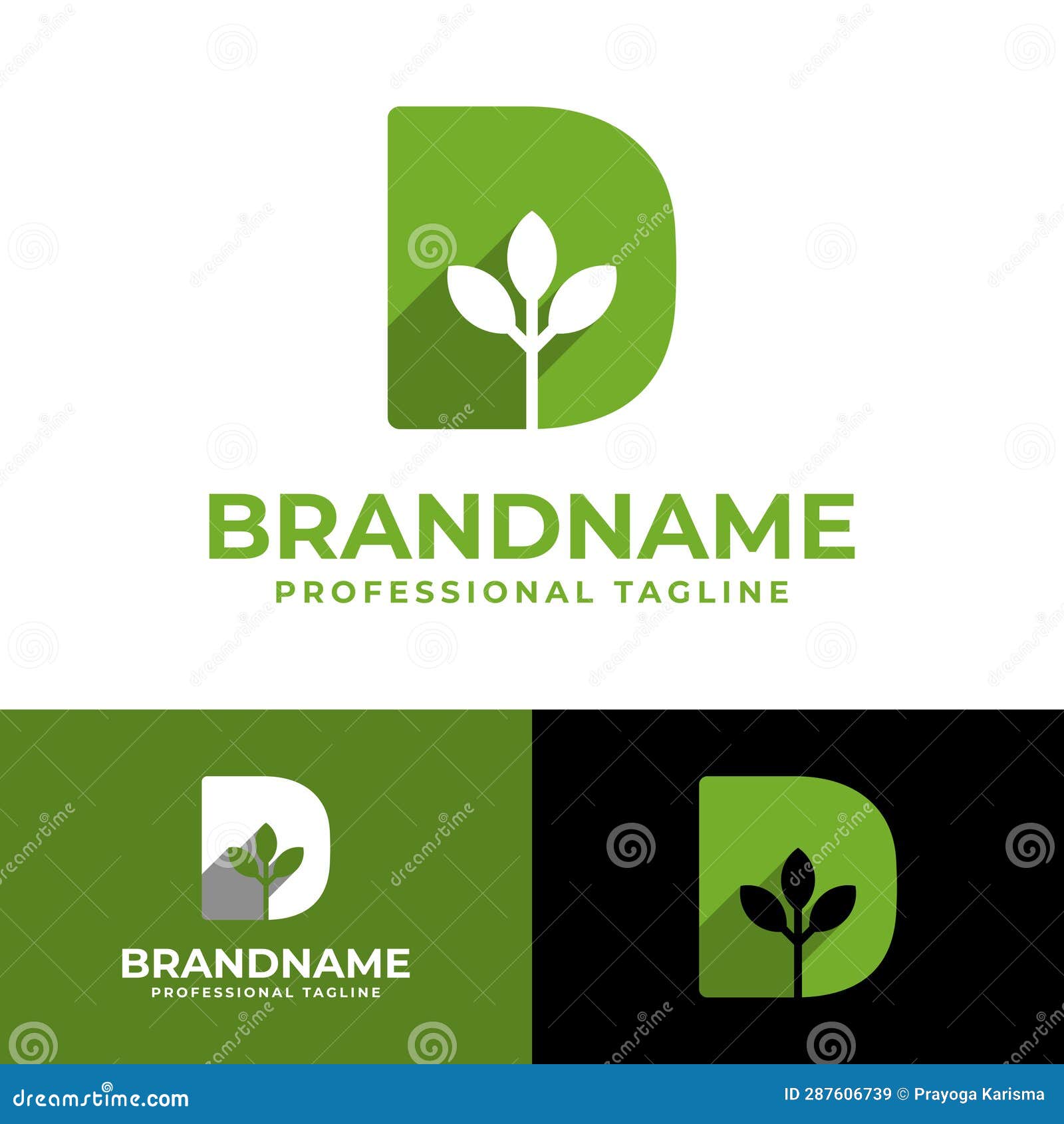 Letter D Nature Logo, Suitable for Any Business Related To Nature with ...