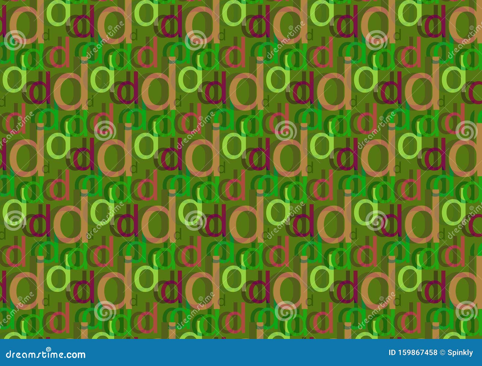 Letter D Pattern in Different Colored Shades Pattern Stock Illustration ...