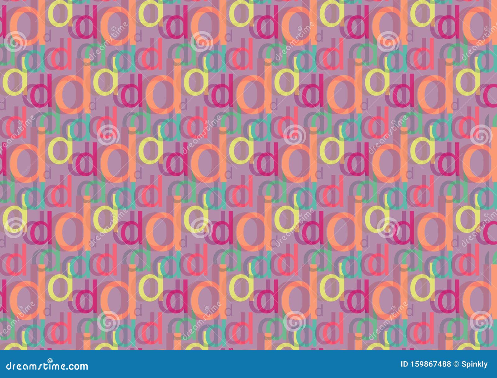 Letter D Pattern in Different Colored Shades Pattern Stock Illustration ...