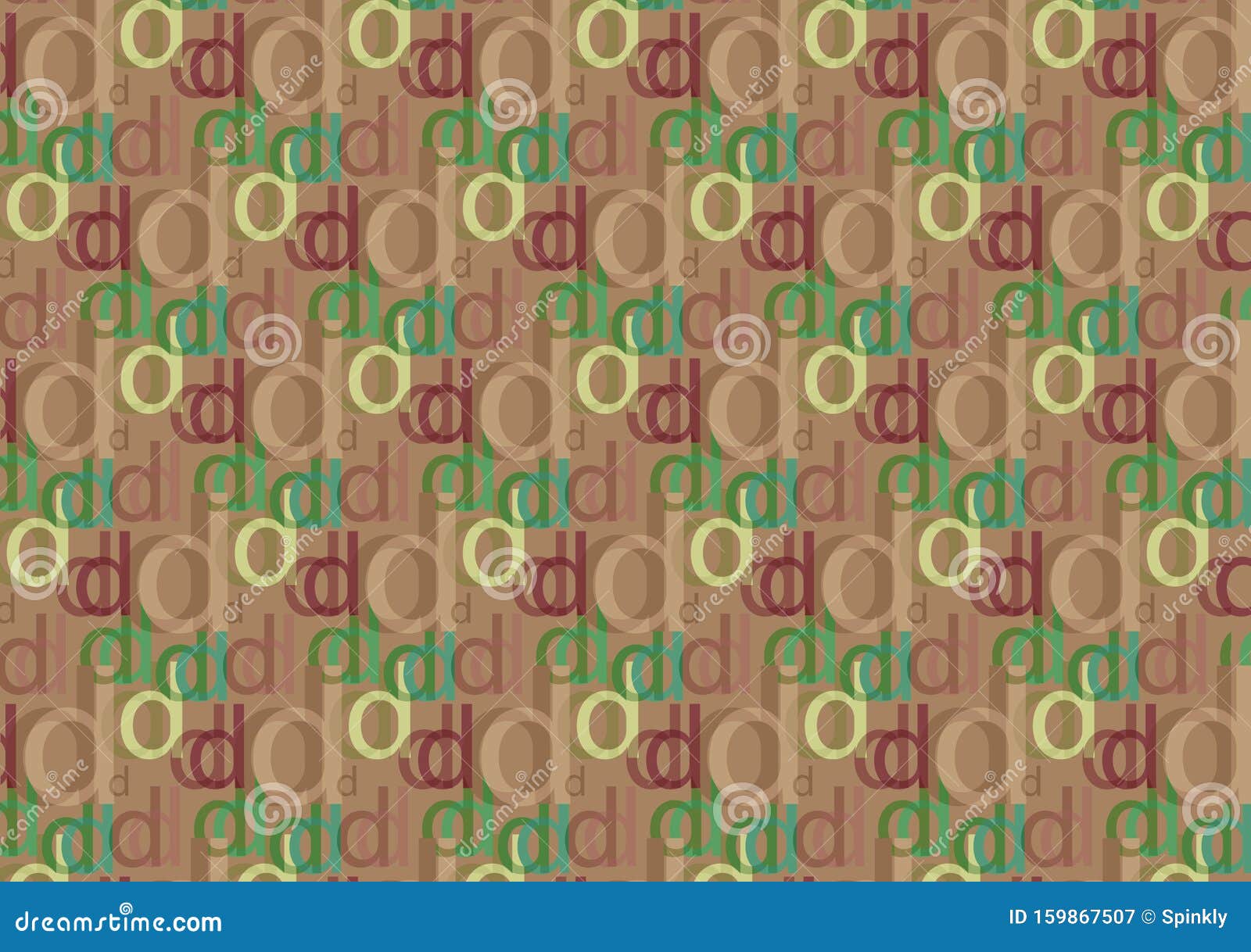 Letter D Pattern in Different Colored Shades Pattern Stock Illustration ...
