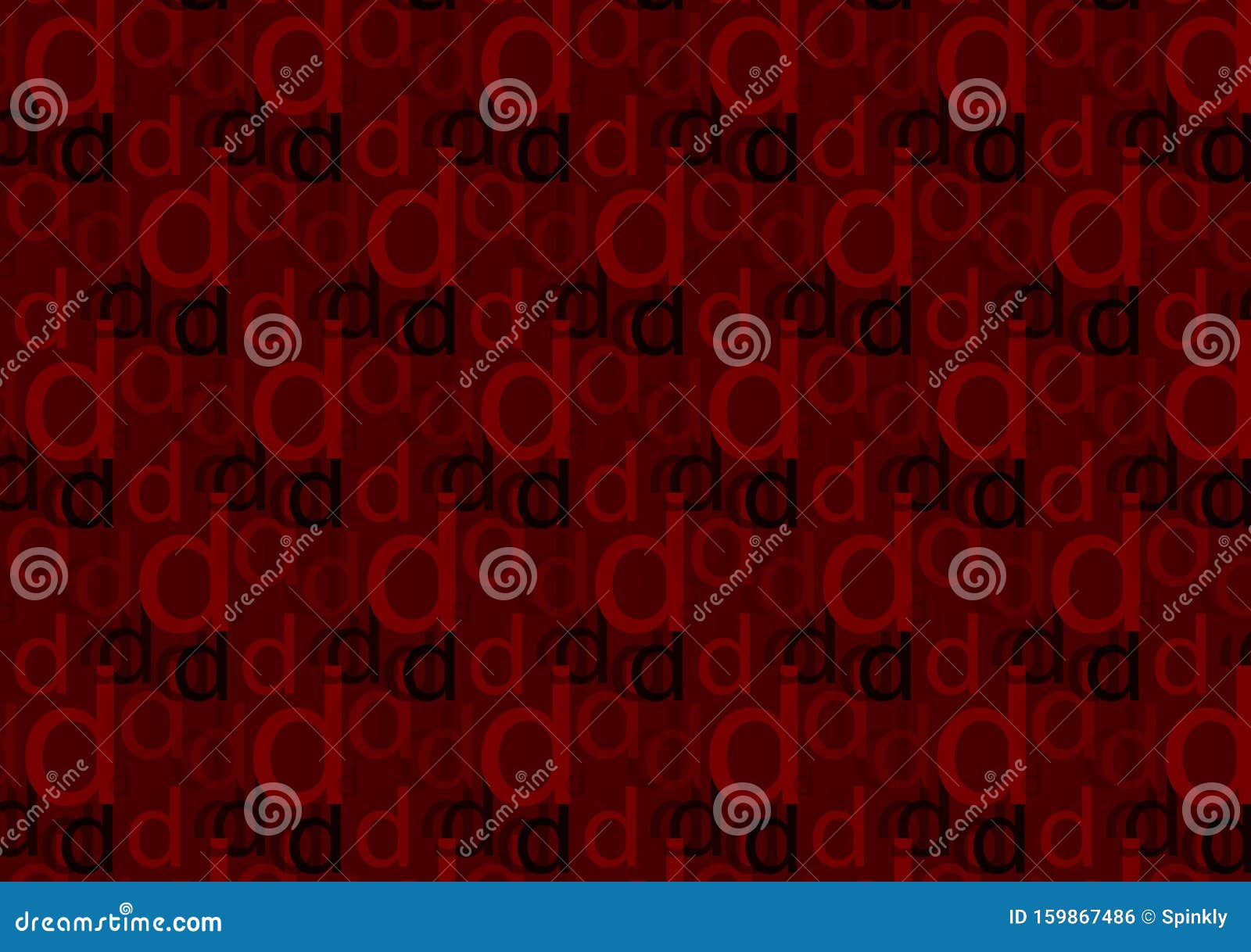 Letter D Pattern in Red Colored Shades Pattern Stock Illustration ...