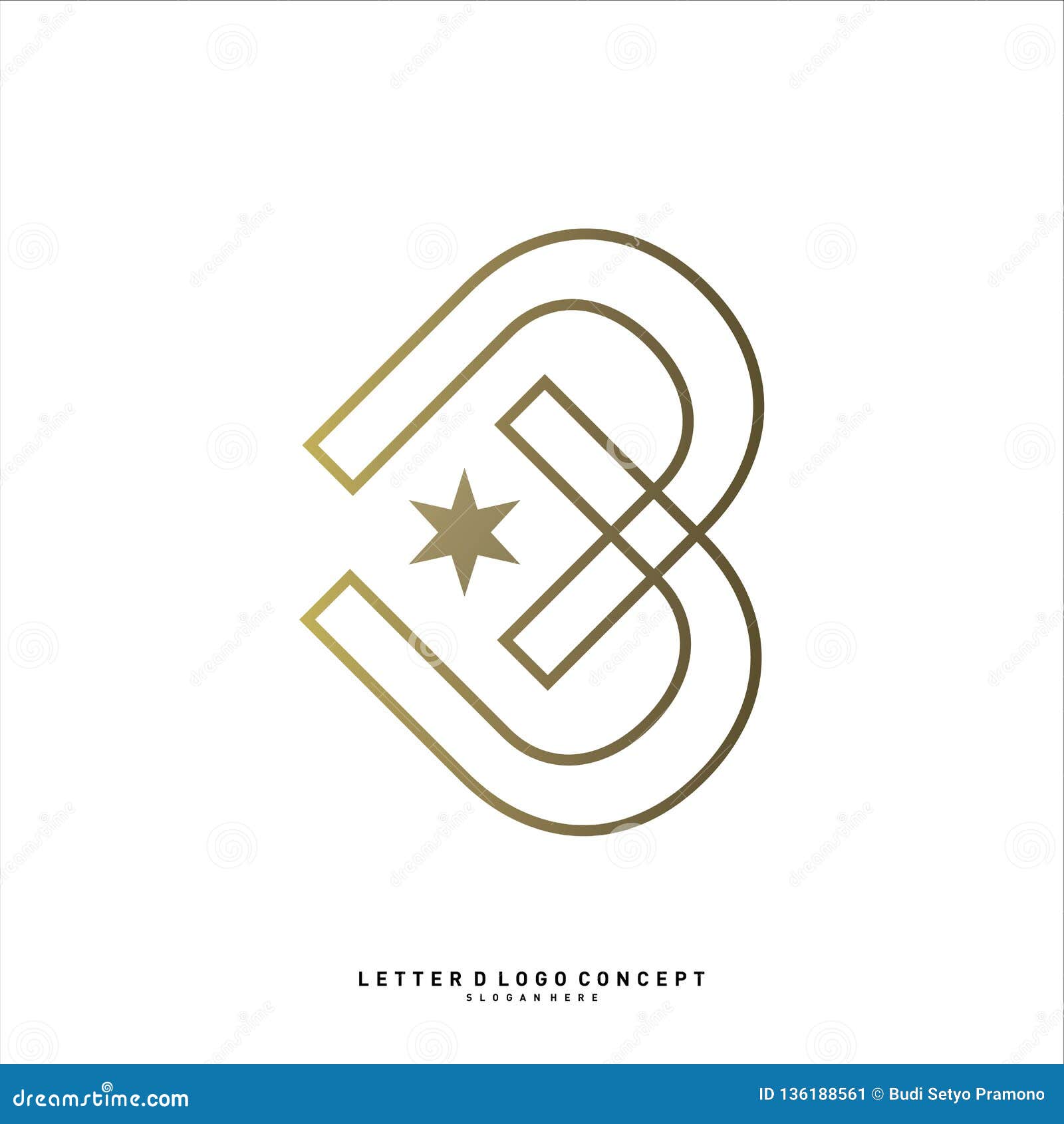Letter D Planet Logo Design Concept Vector Template. Initial D Logo ...