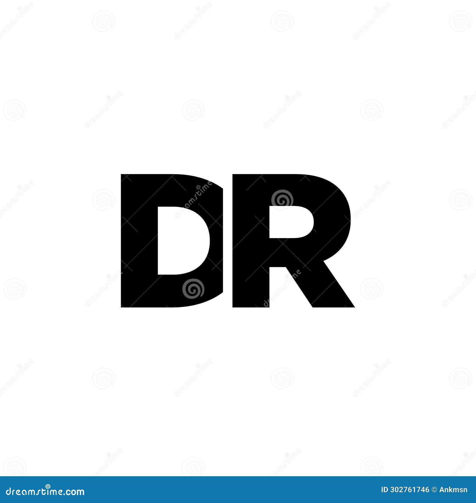 Letter D and R, DR Logo Design Template. Minimal Monogram Initial Based ...