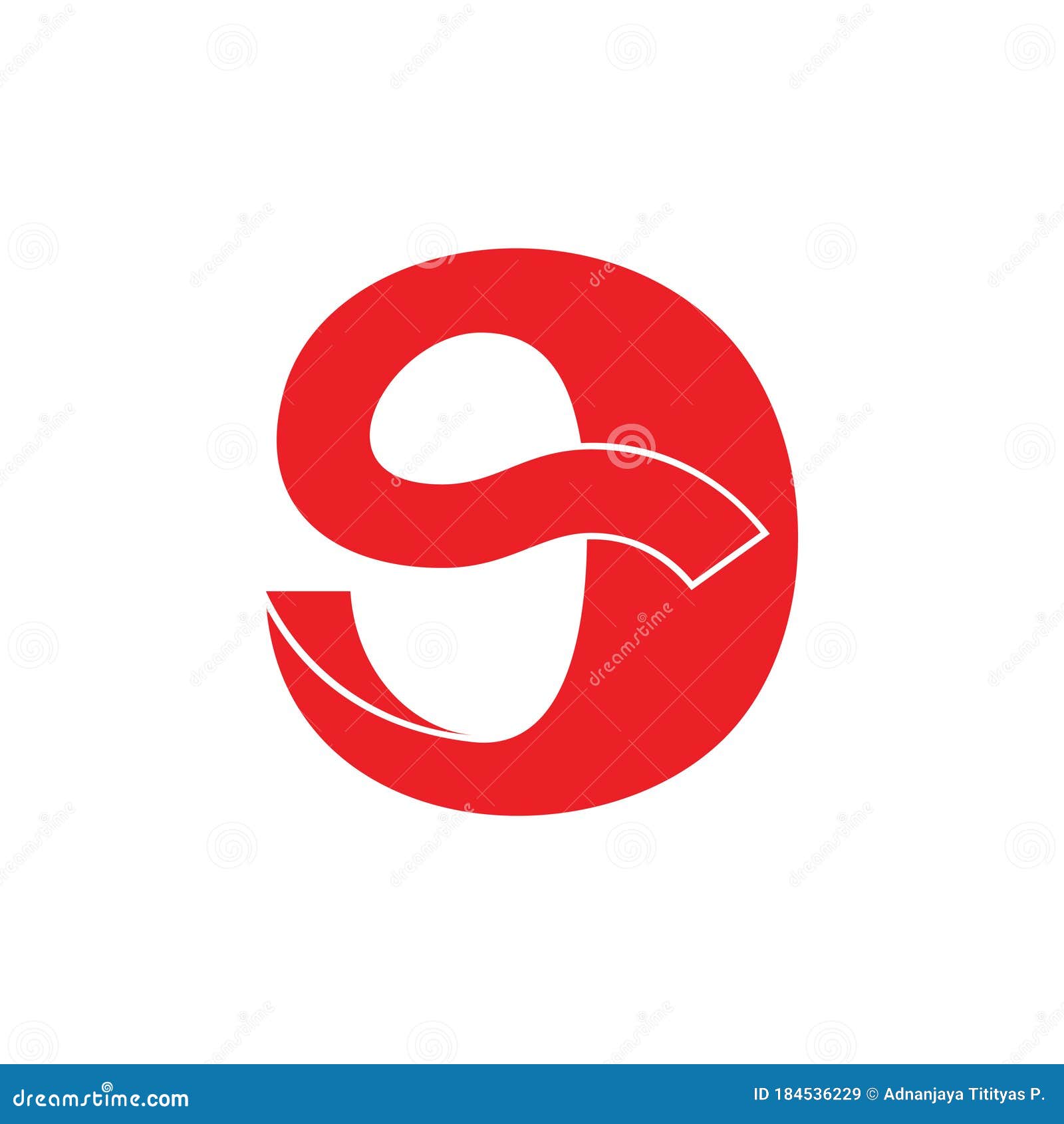 Letter D Ribbon Shape Logo Vector Stock Vector - Illustration of ...