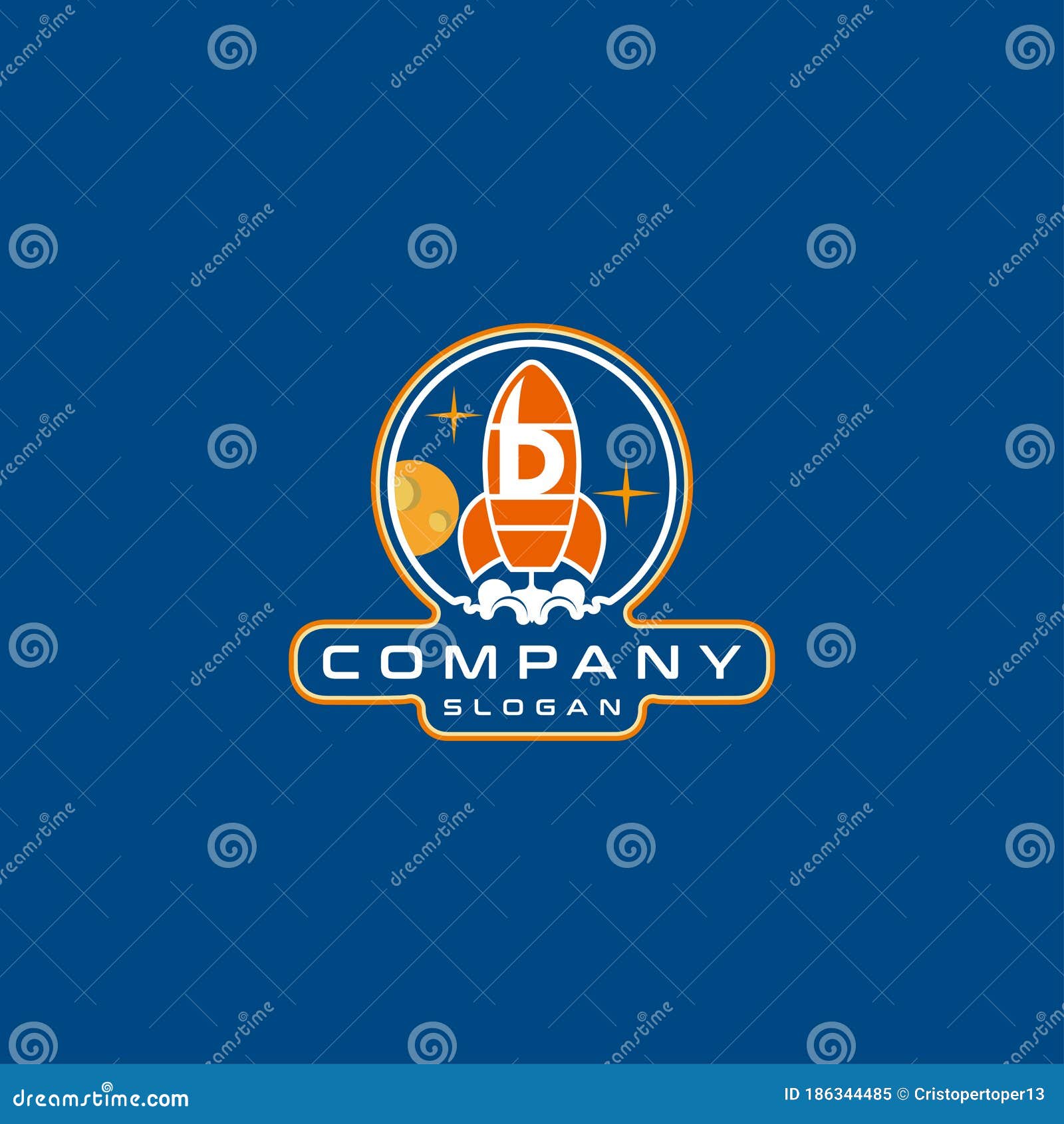 Letter D Rocket Logo Design Vector Stock Vector - Illustration of brand ...