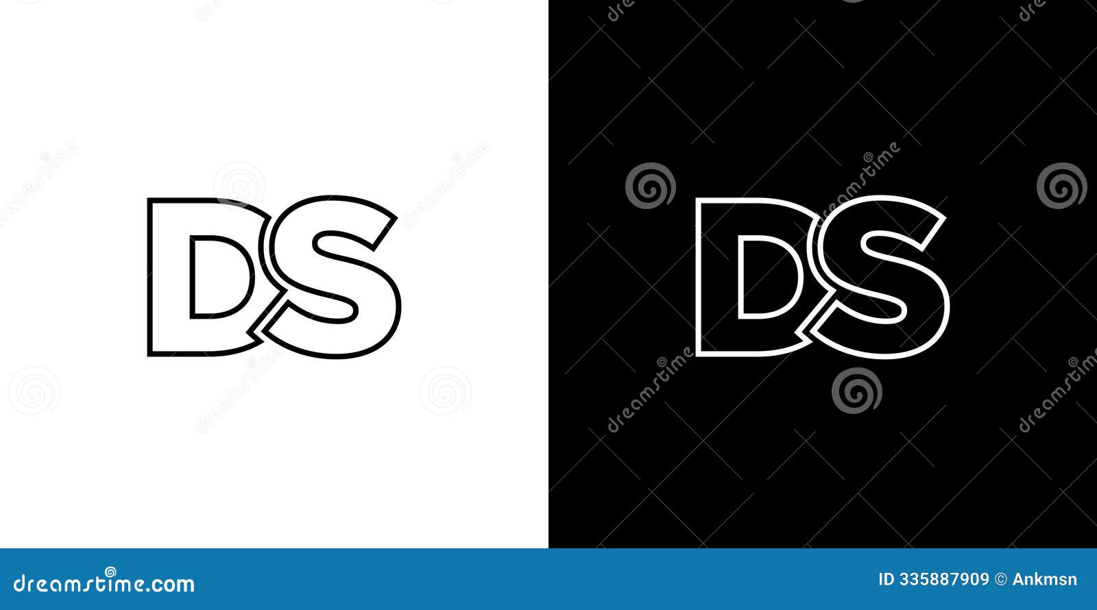 Letter D and S, DS Logo Design Template. Minimal Monogram Initial Based ...