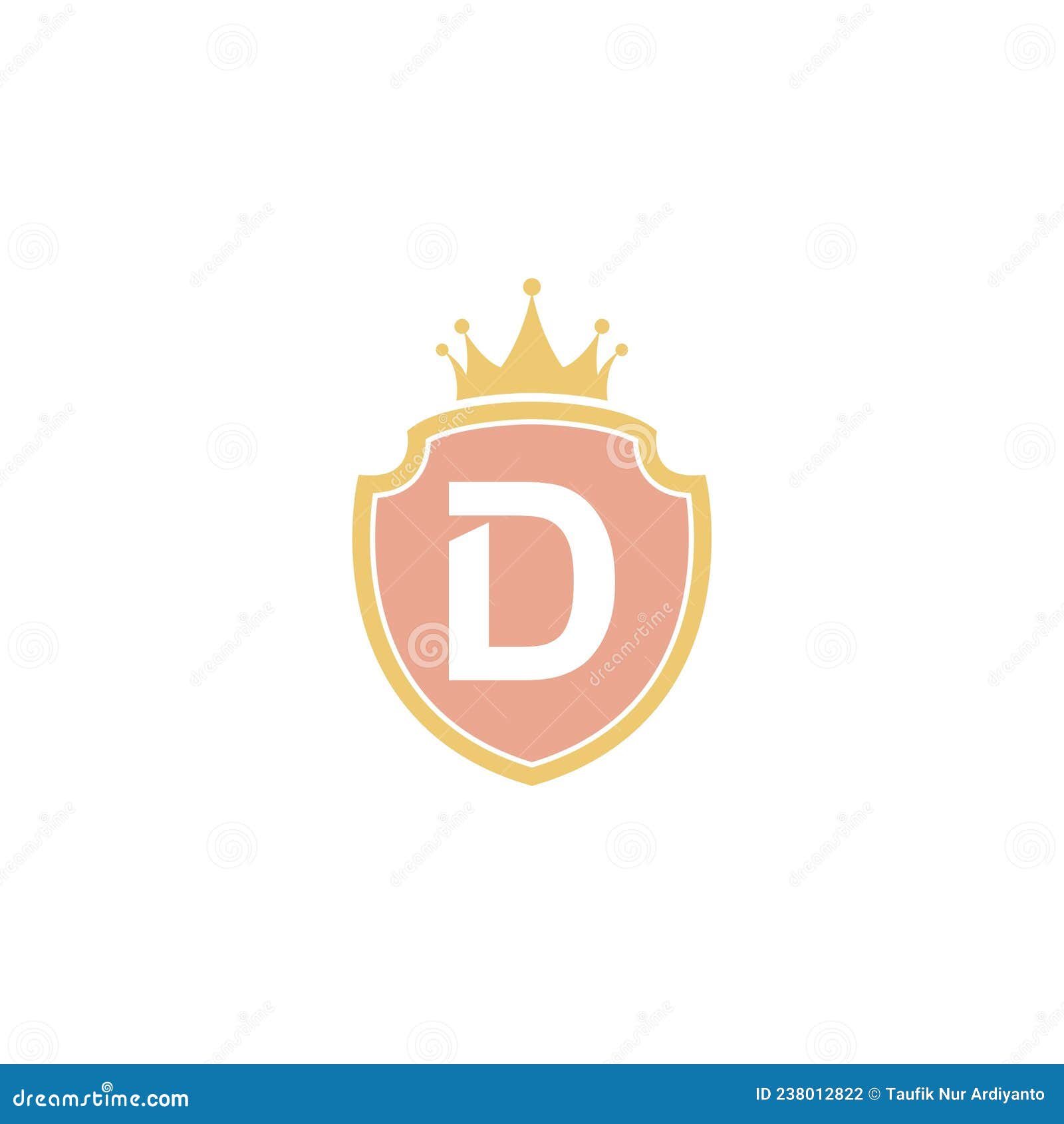 Letter D with Shield Icon Logo Design Illustration Stock Illustration ...