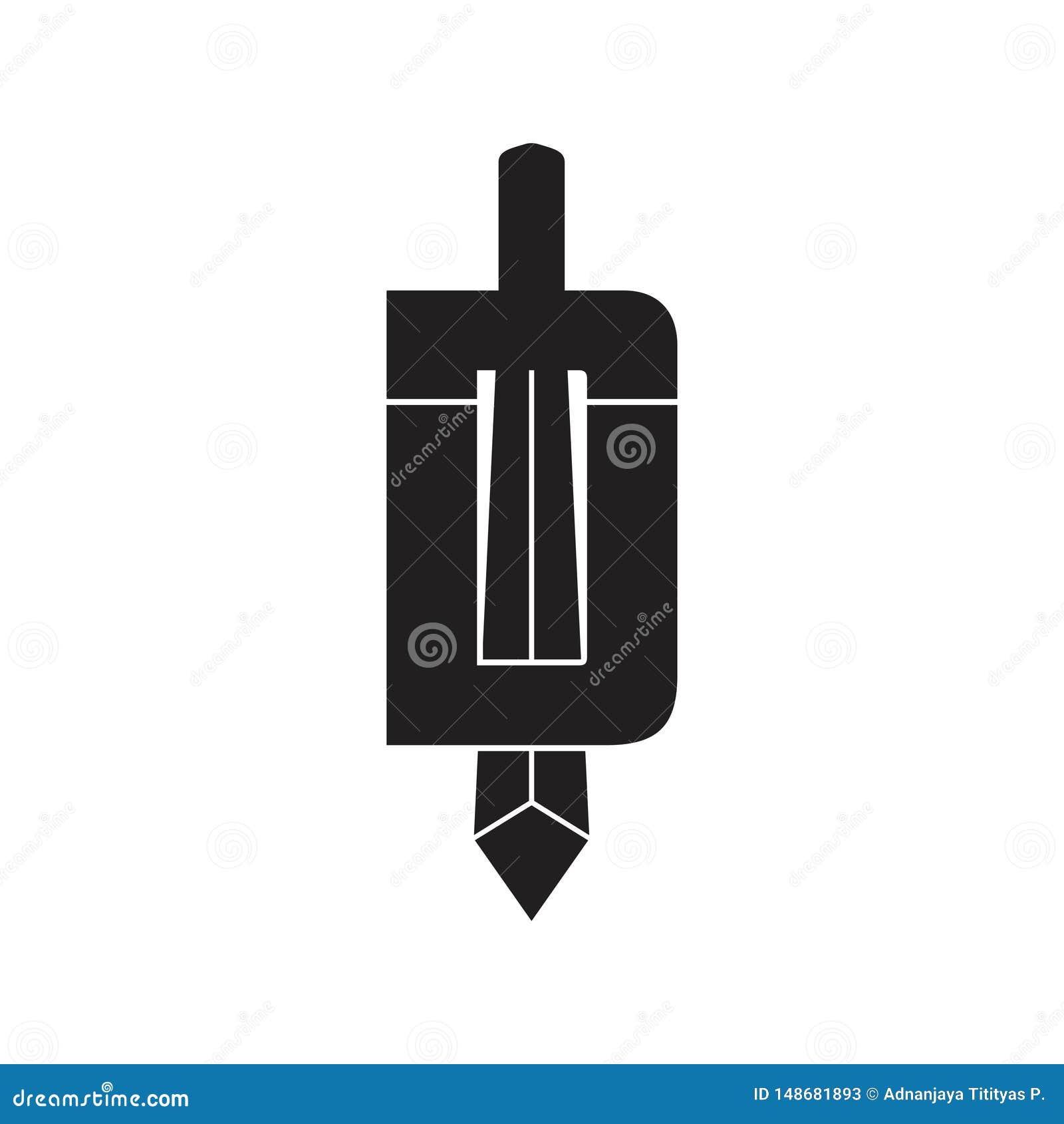 Letter D Sword Shape Logo Vector Stock Vector - Illustration of icon ...