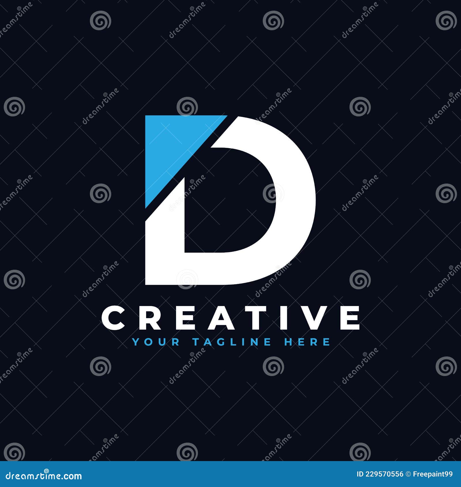 Letter D Tech Logo. Design Vector Illustration Modern Monogram Icon ...